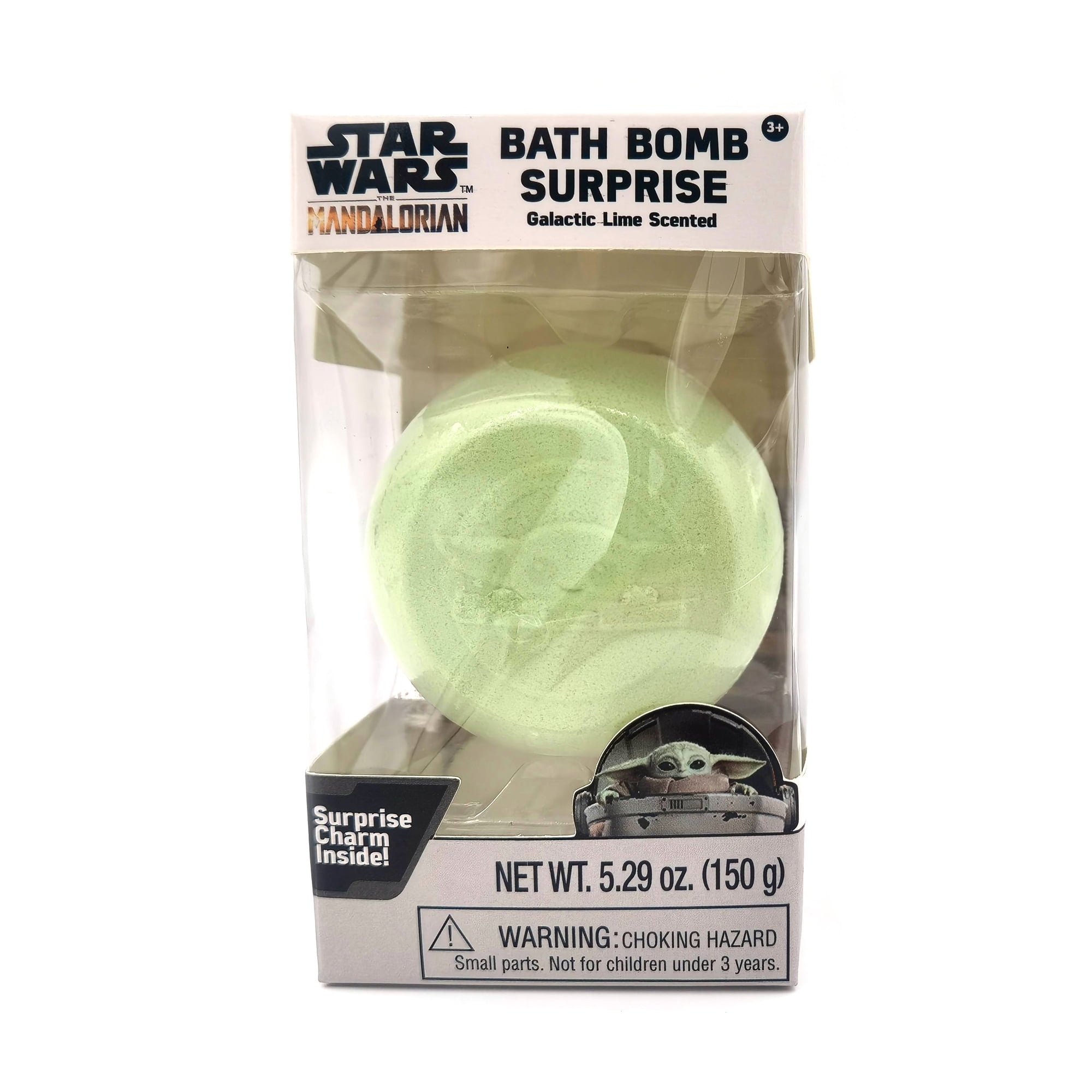 Star Wars Manalorian Molded Bath Bomb with Surprise Charm Galactic Lime 5.29 oz Walmart