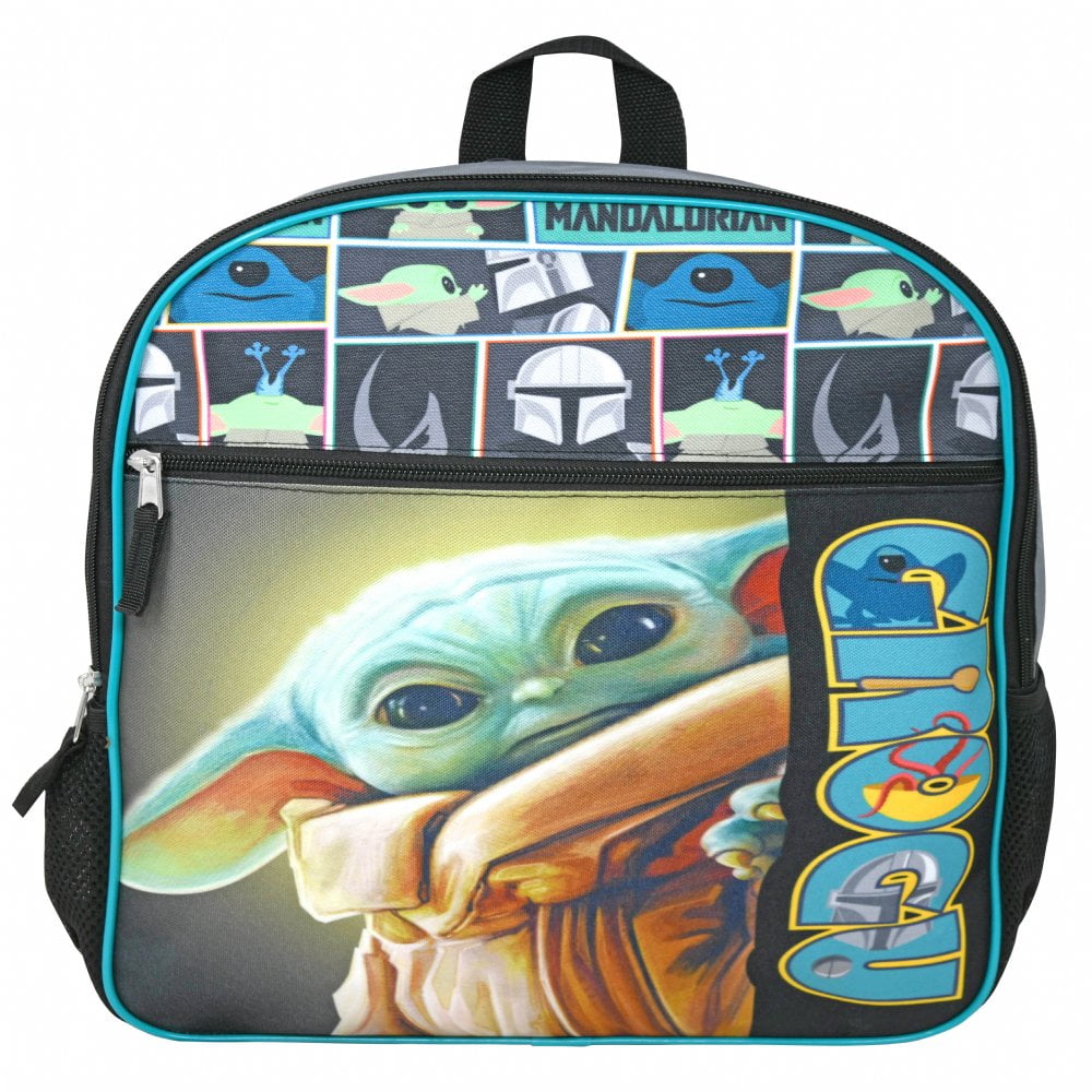 Star Wars Mandalorian Grogu 16" Boys School Backpack with pockets ...
