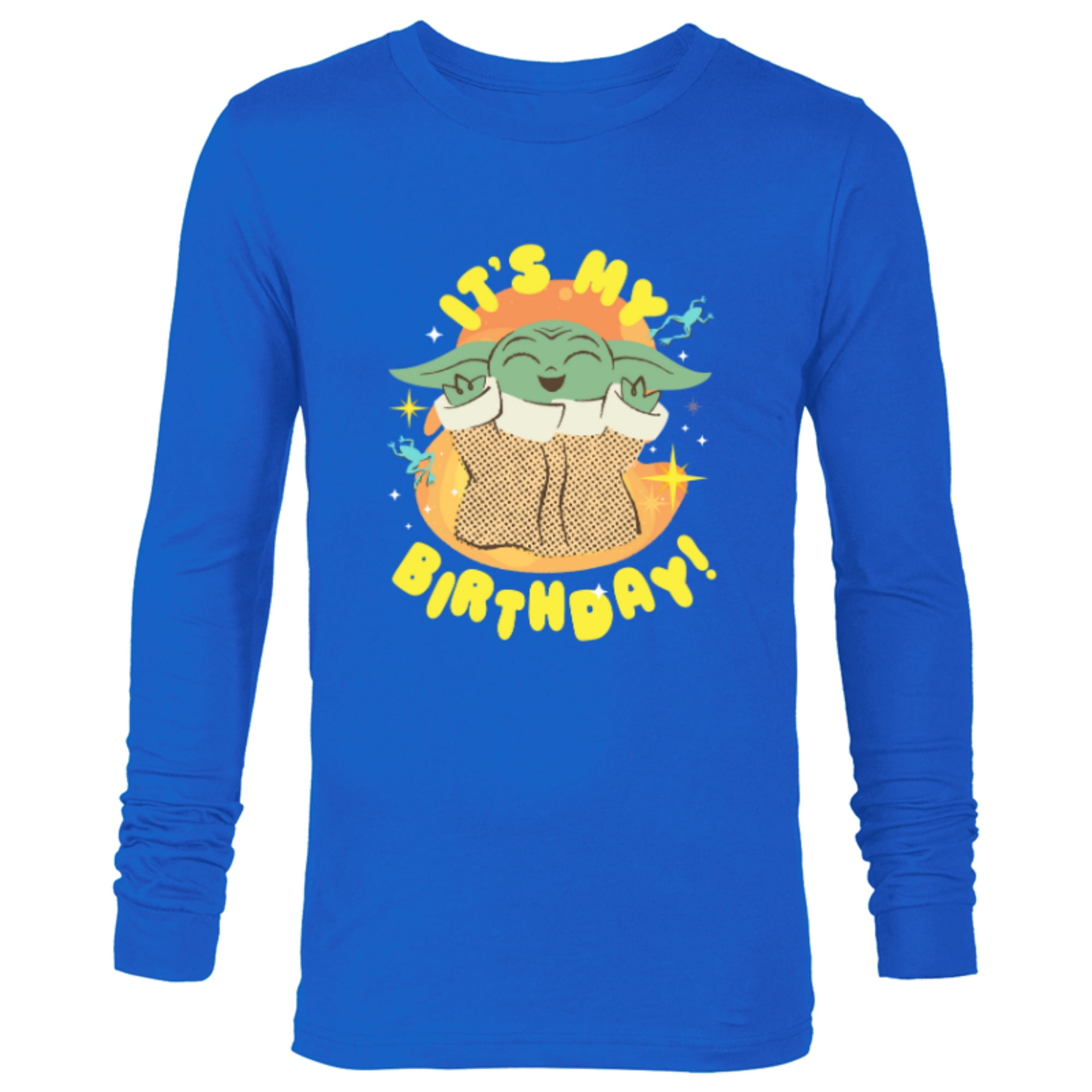 Star Wars Mandalorian Grogu Happy Frogs It’s My Birthday! - Long Sleeve ...