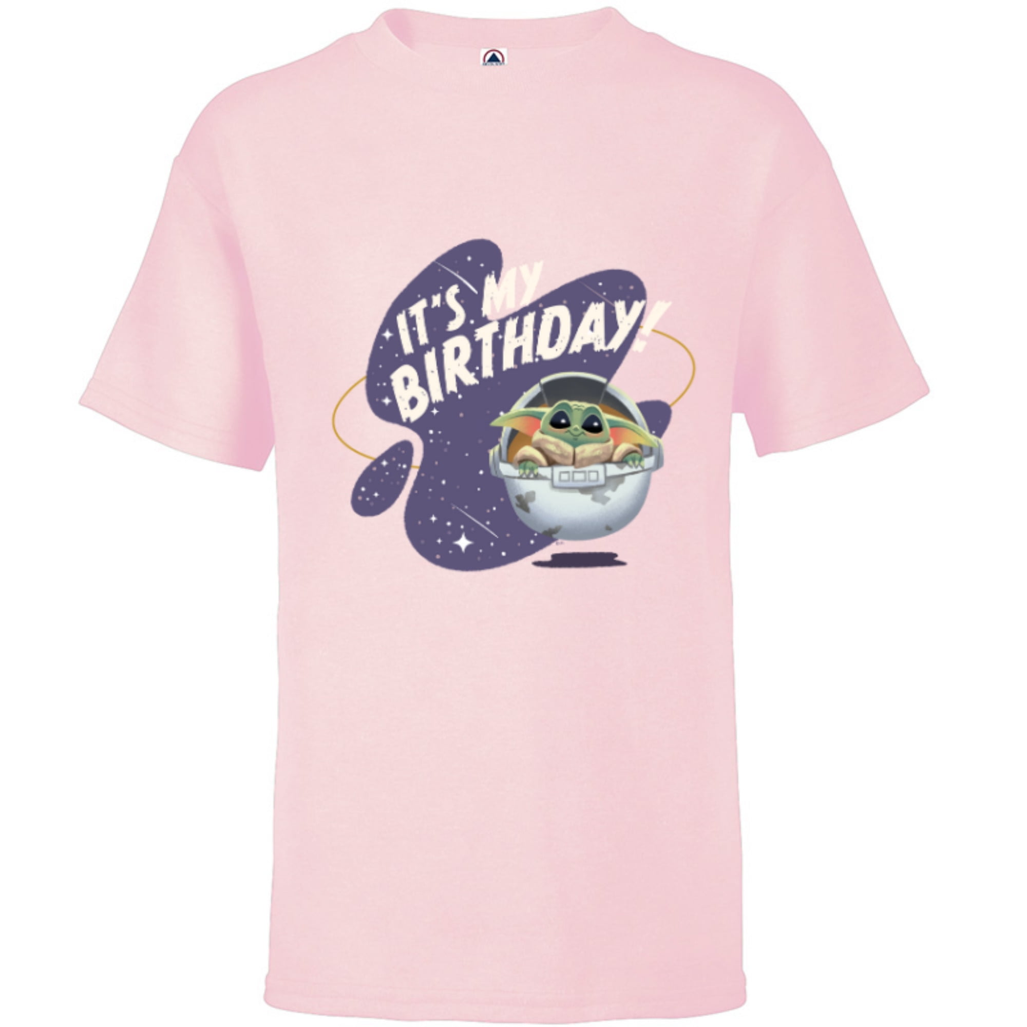 Star Wars Mandalorian Grogu Hover Pram It’s My Birthday! - Short Sleeve ...