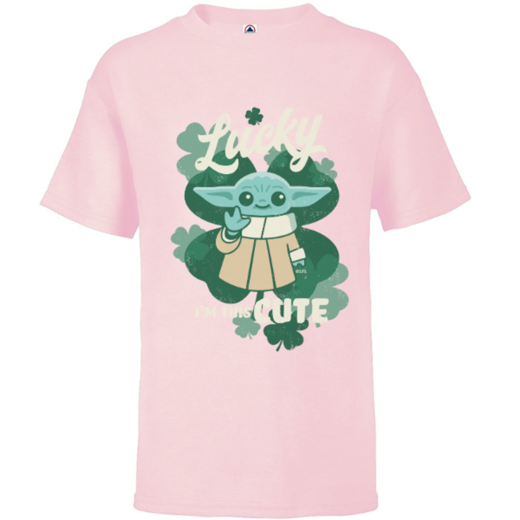 Star Wars Mandalorian Grogu Lucky I’m This Cute Green - Short Sleeve T ...
