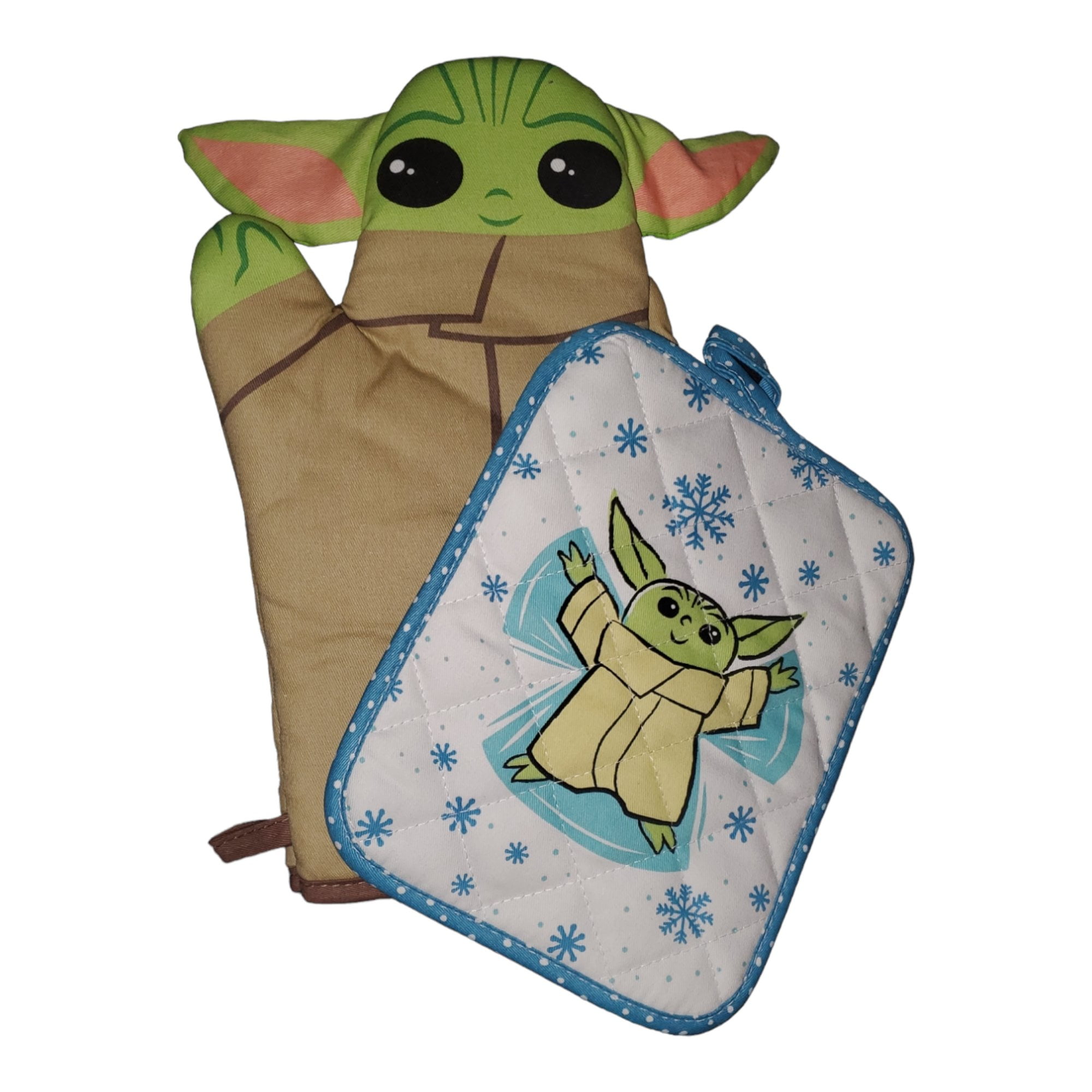 Star Wars Mandalorian Grogu Winter Oven Mitt and Pot Holder 2 pc Gift ...
