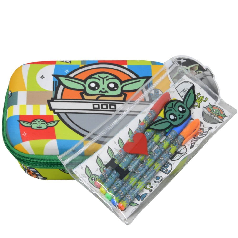 Star Wars Mandalorian Molded Pencil Case with Gel Pens - Walmart.com