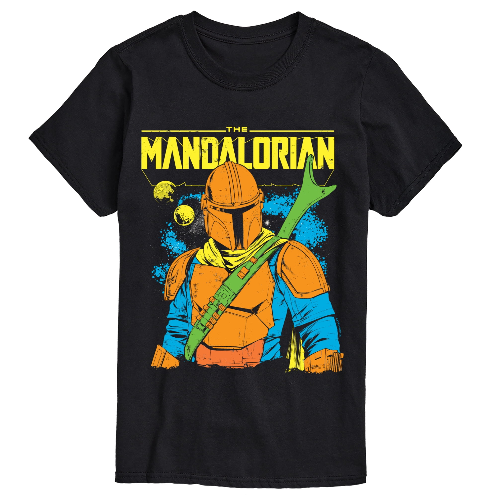 Star Wars - Mandalorian Neon Colors - Men's Short Sleeve Graphic T ...
