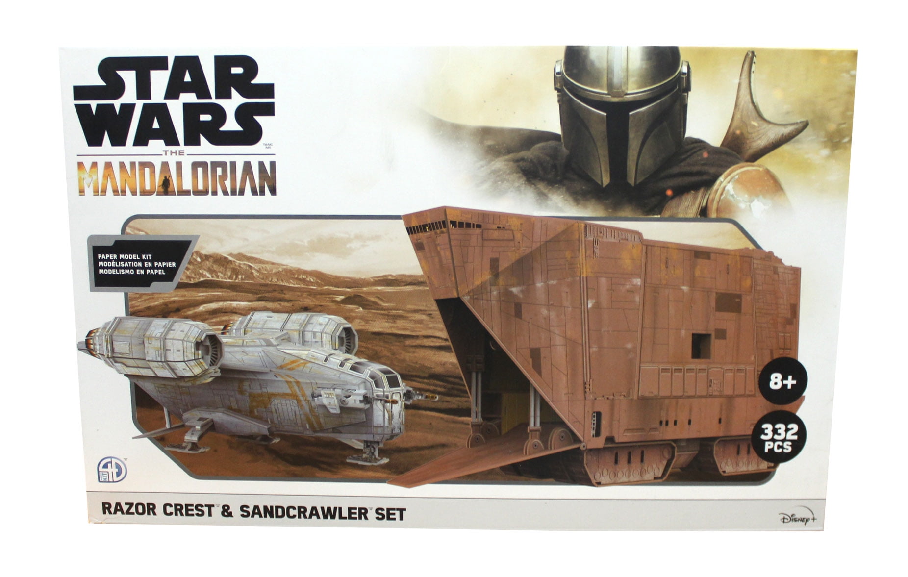 Star Wars The Mandalorian Paper Model Kit Razor Crest & Sandcrawler Set ...