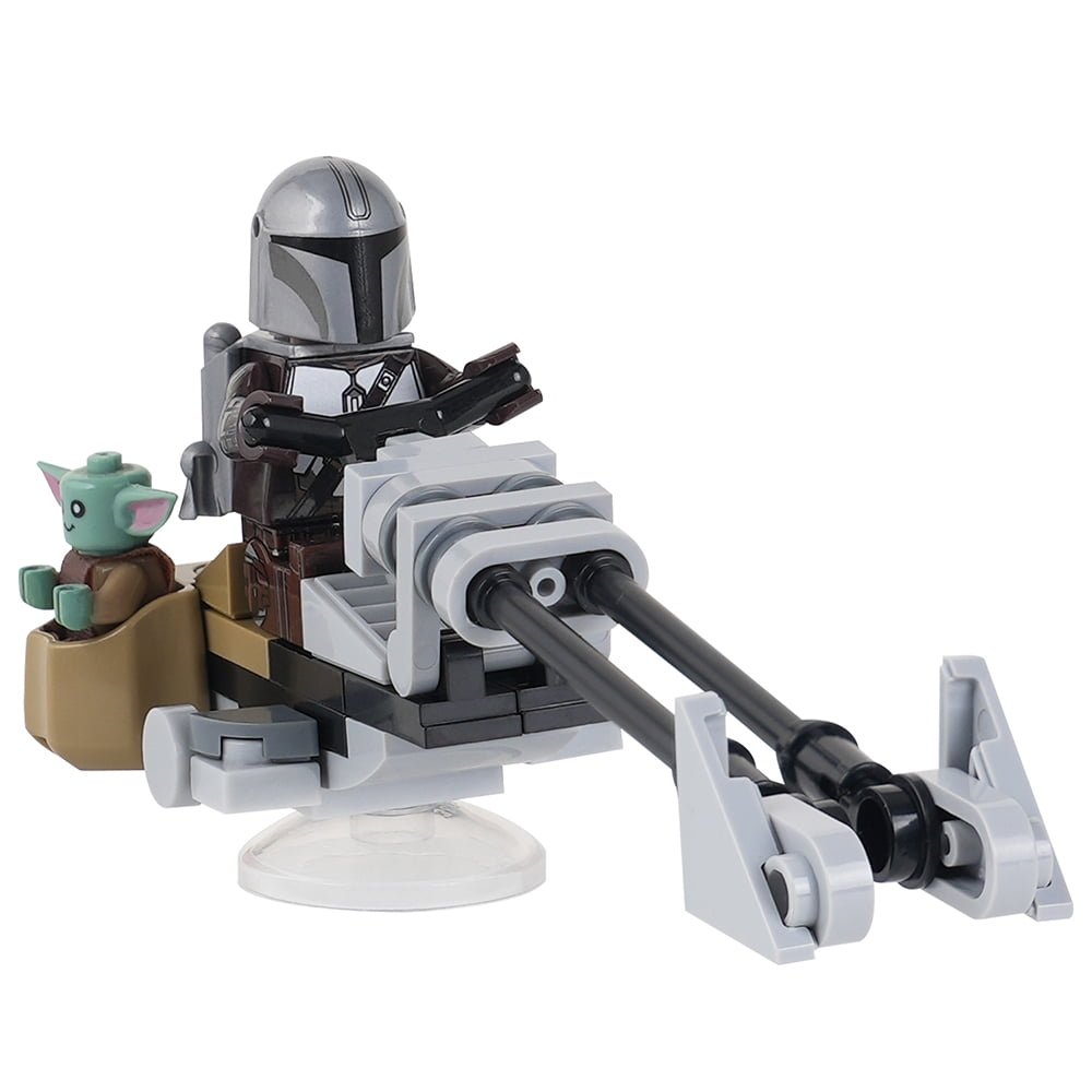 toybuy Star Wars Mandalorian Building Set, Grogu, Flying Motorcycle, 45 ...