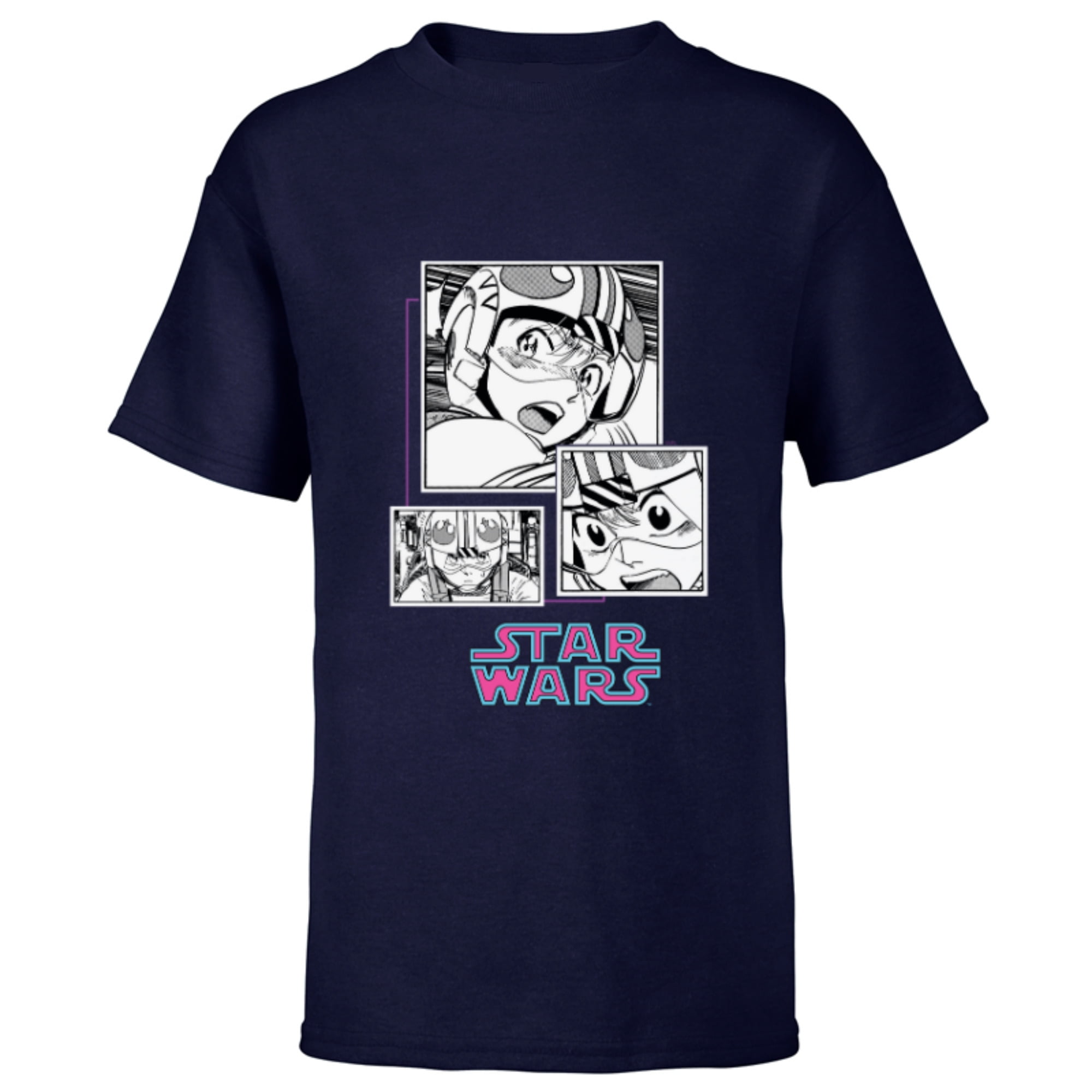 Star Wars Manga Luke Skywalker X-wing Pilot Comic Panels - Short Sleeve ...