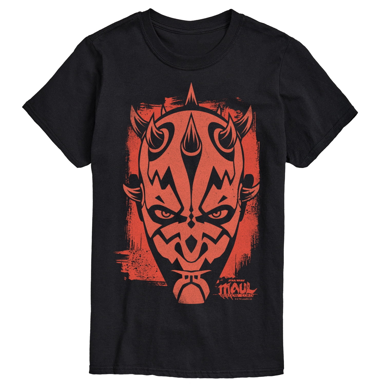 Star Wars - Maul Face Tonal Washed - Men's Short Sleeve Graphic T-Shirt ...