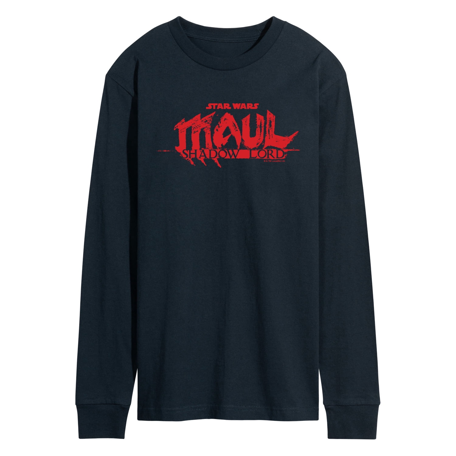 Maul: Shadow Lord - Logo Red - Men's Long Sleeve Graphic T-Shirt ...