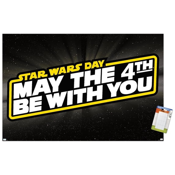 Star Wars - May the 4th - Logo Wall Poster, 22.375" x 34" - Walmart.com