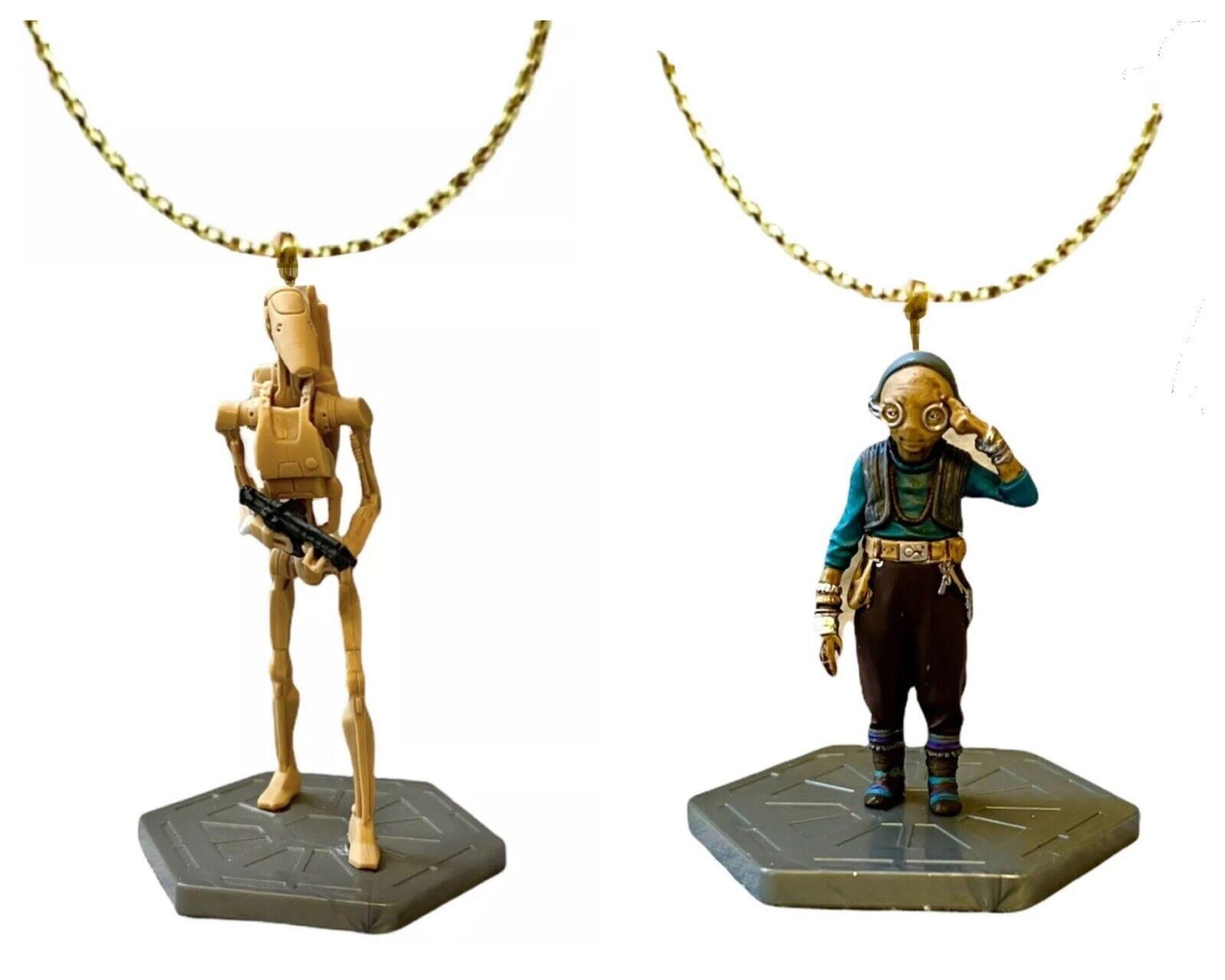 Star Wars Maz Kanata & Battle Droid Ornament Pirate Queen Figure ...