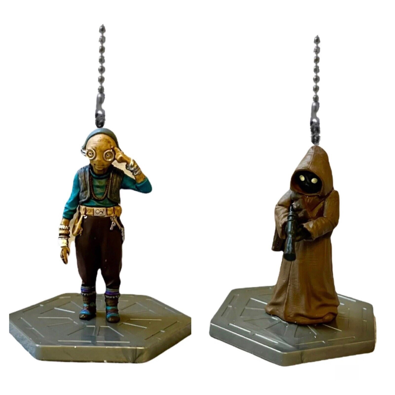 Star Wars Maz Kanata & Jawa Set Fan Lamp Pull Chain Figure Pirate Queen ...