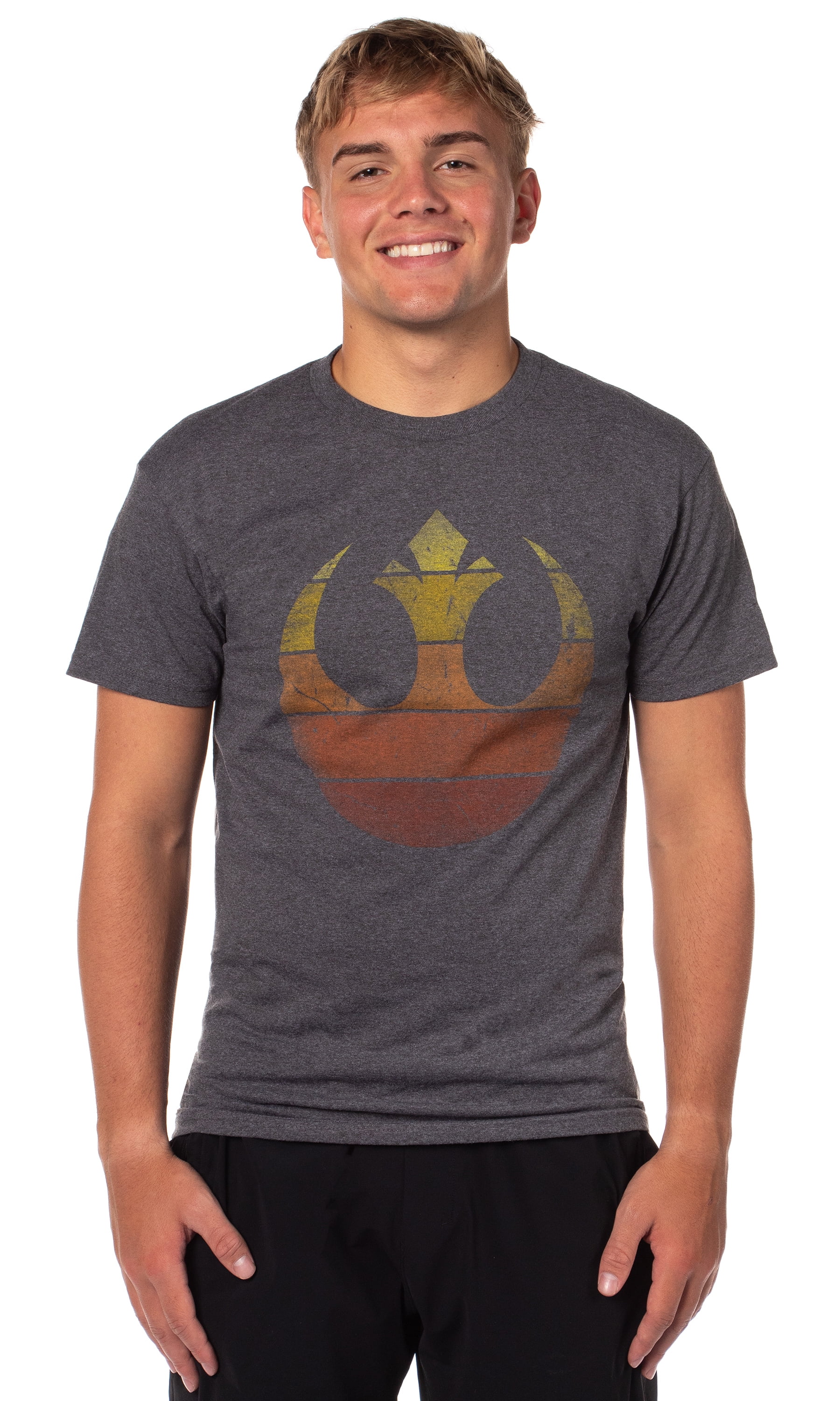 Star Wars Men's Distressed Rebel Alliance Starbird Symbol Graphic Print ...