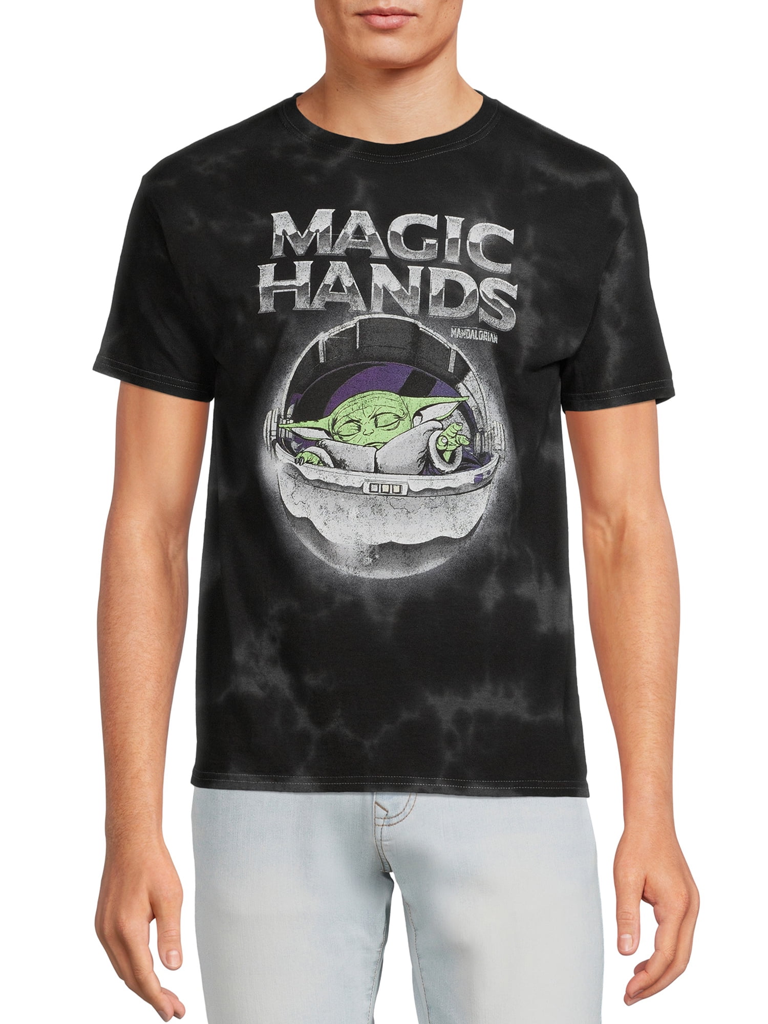 Star Wars Men's Grogu Magic Hands Graphic Tee with Short Sleeves ...