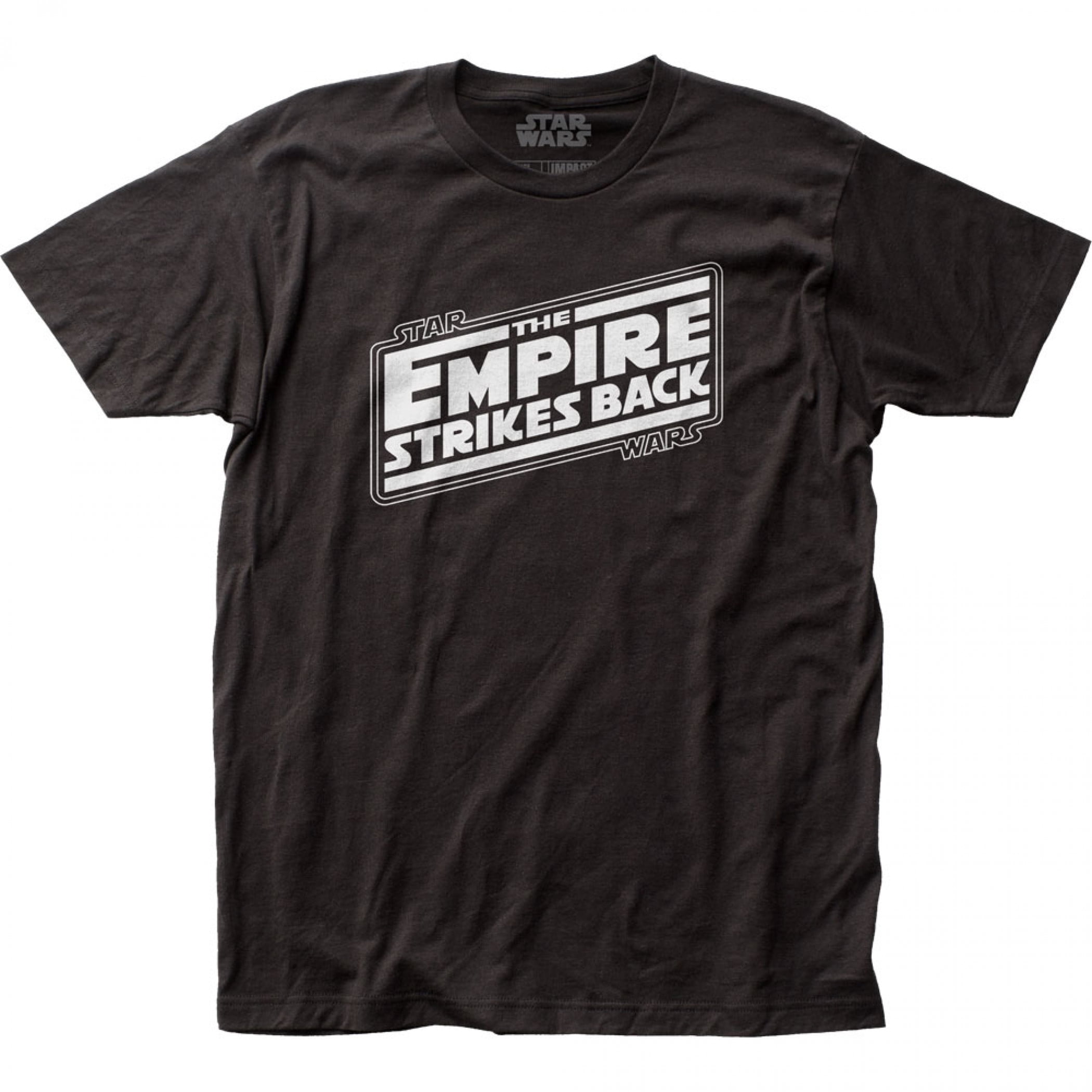 Star Wars Mens The Empire Strikes Back T Shirt Black 2xl