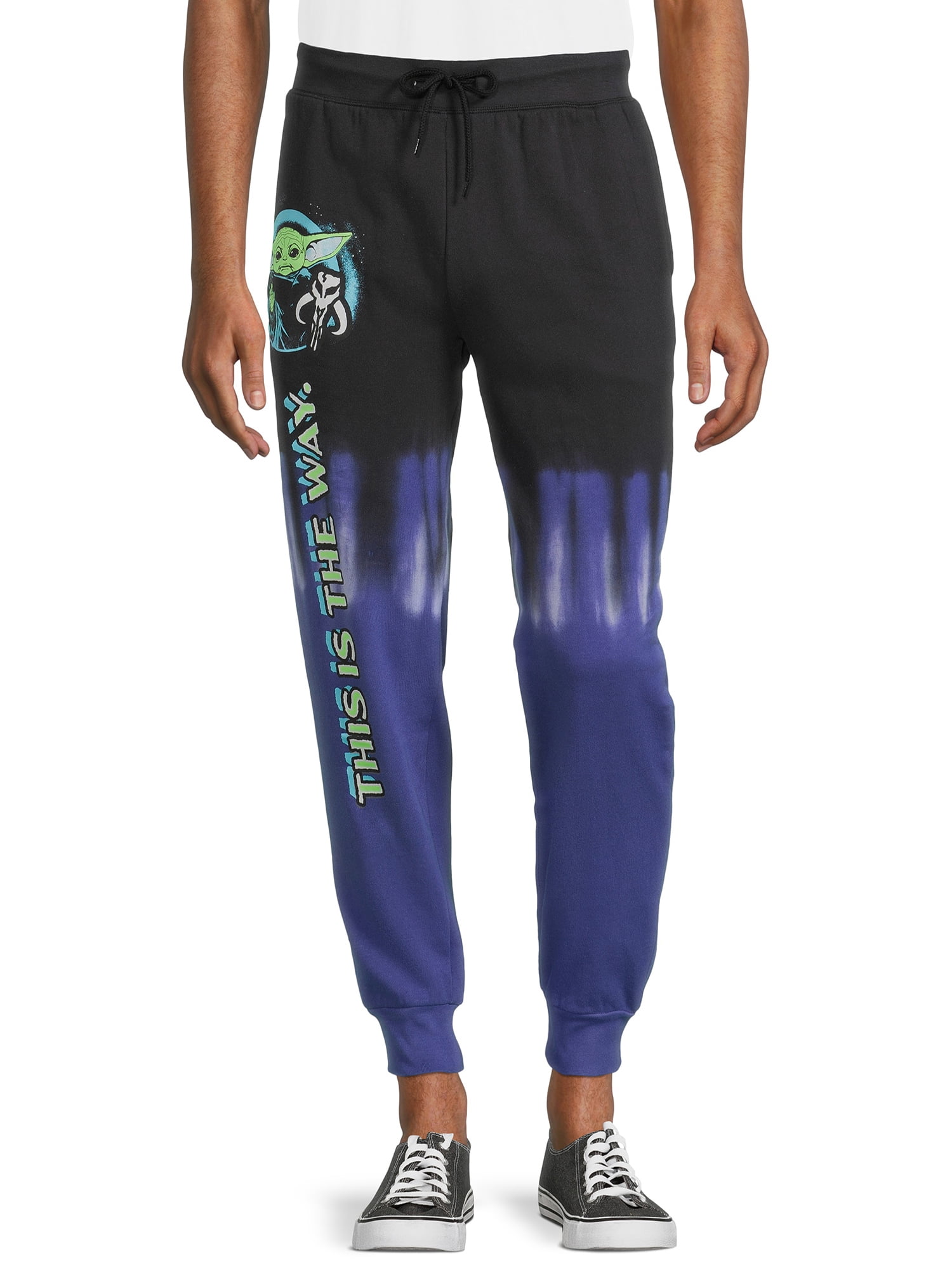 Star Wars Men's Washed Child Light It Up Graphic Jogger Pants, Sizes S ...