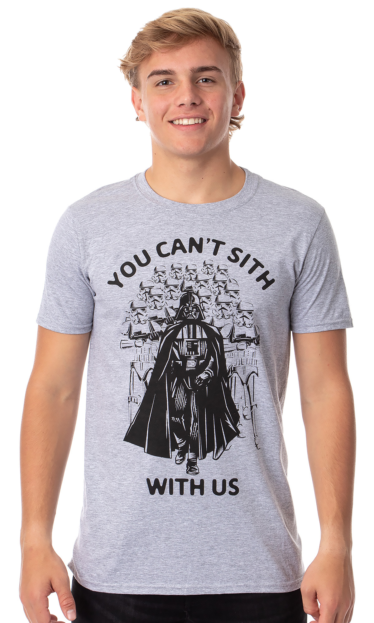 Star Wars Men's You Can't Sith With Us Darth Vader Storm Troopers T ...