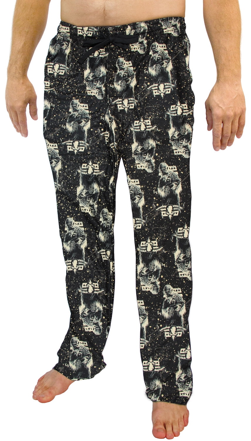 Star Wars Mens' Chewbacca Chewy Speckle AOP Pajama Lounge Pants ...