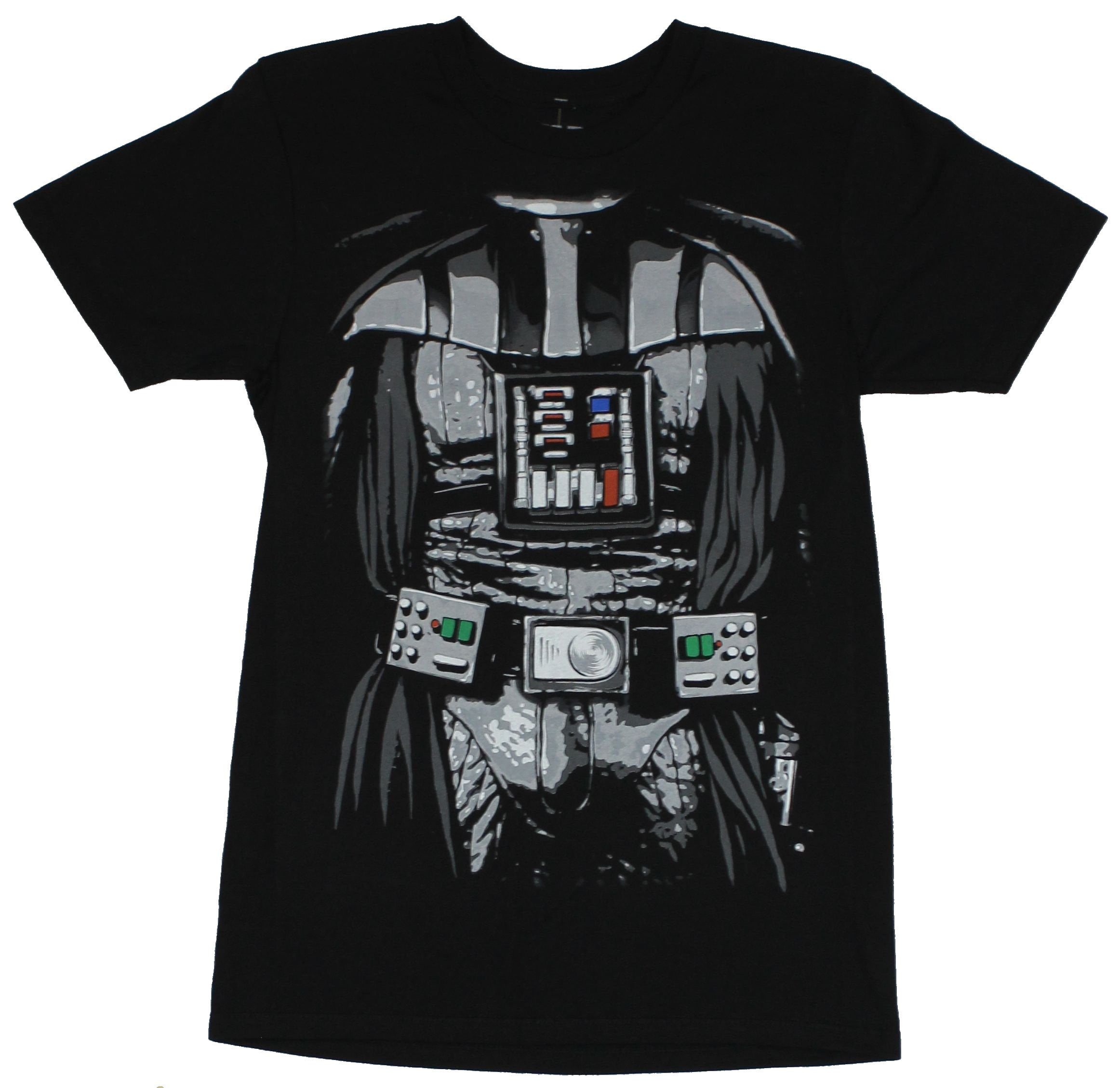 Star Wars Mens T-Shirt - Darth Vader Costume Front Detailed Full Long ...