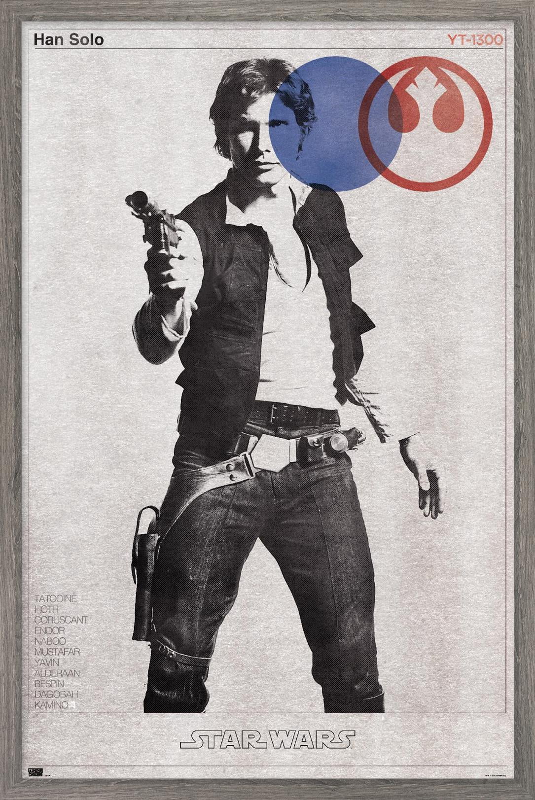 Star Wars: Mid-century Modern - Han Solo Wall Poster, 22.375" x 34 ...