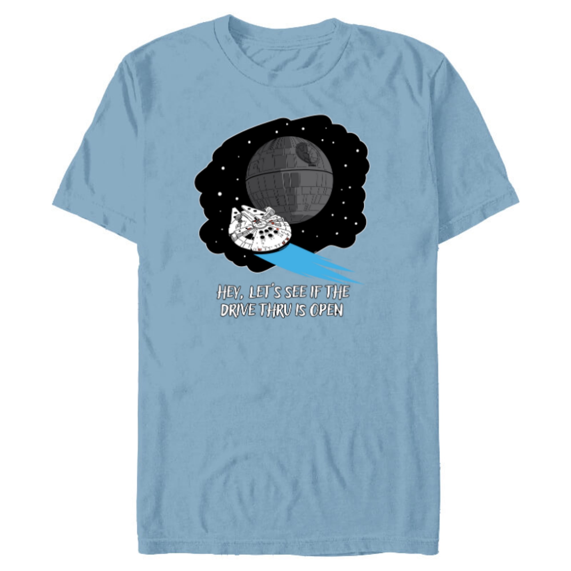 Star Wars Millennium Falcon Death Star Drive Thru Funny - Short Sleeve ...