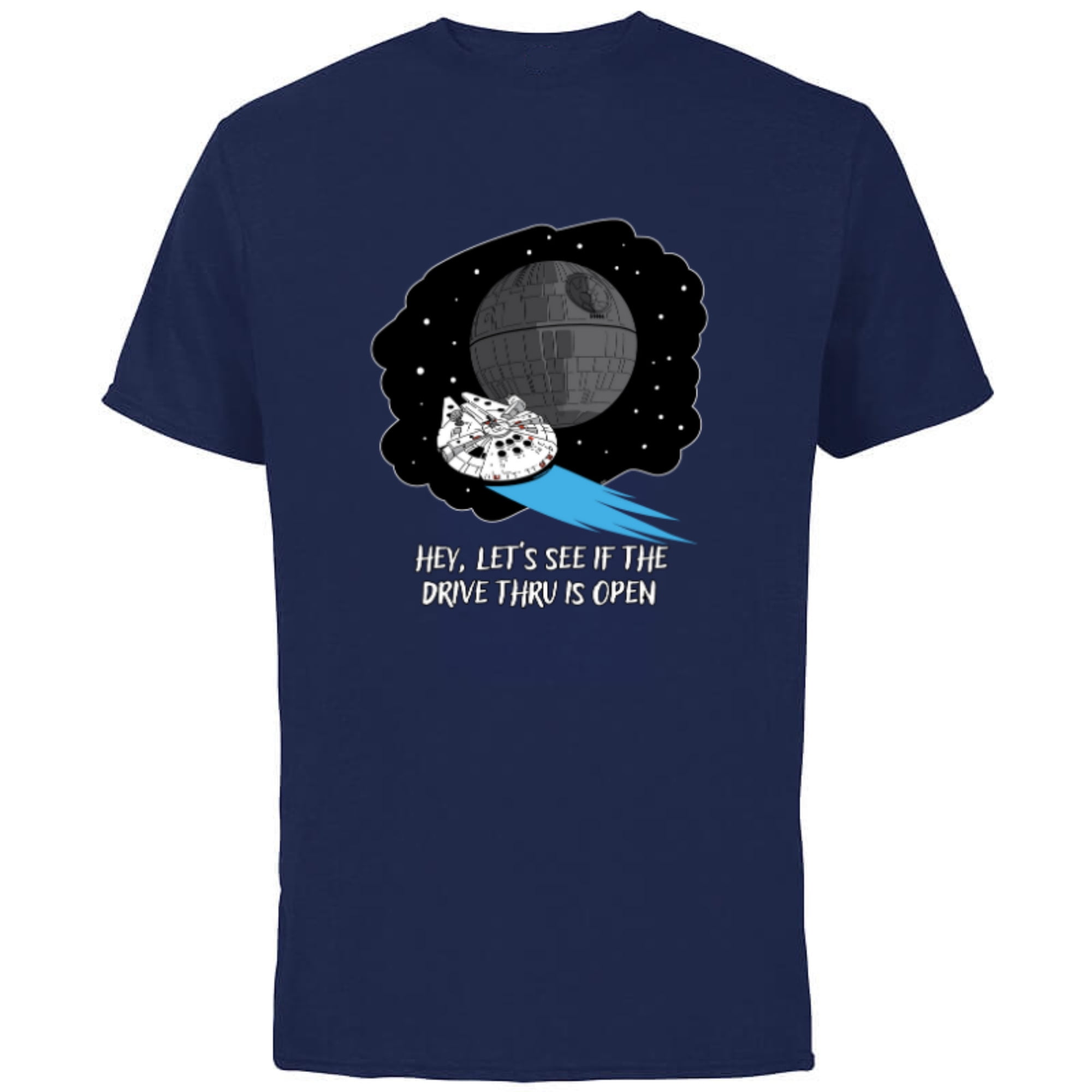 Star Wars Millennium Falcon Death Star Drive Thru Funny - Short Sleeve ...