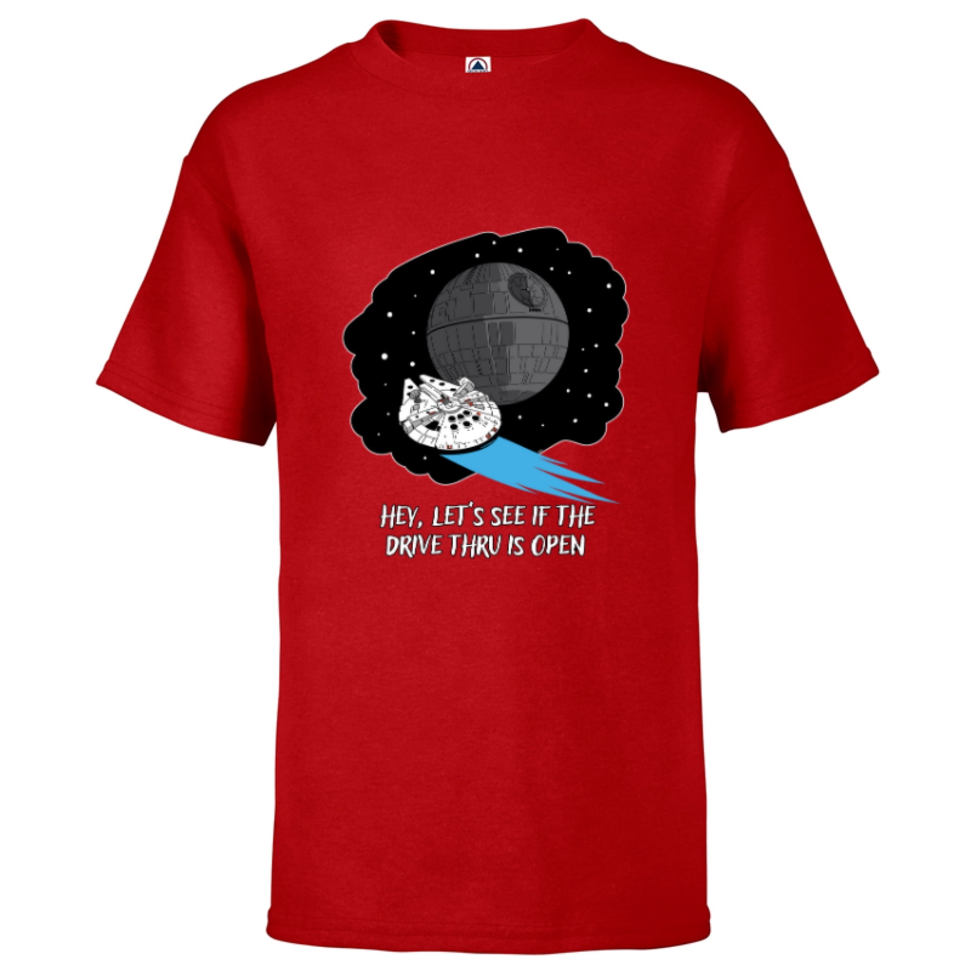 Star Wars Millennium Falcon Death Star Drive Thru Funny - Short Sleeve ...