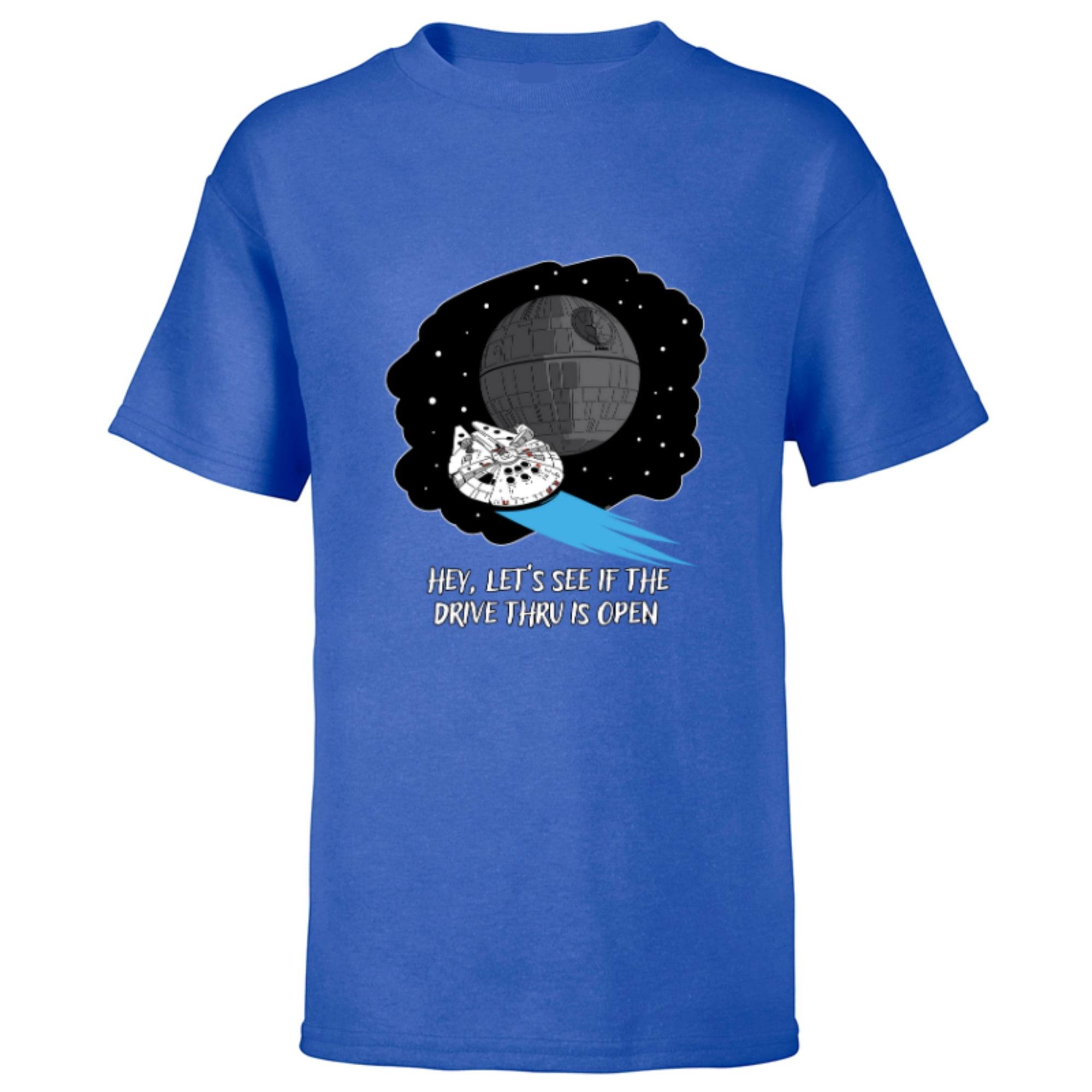 Star Wars Millennium Falcon Death Star Drive Thru Funny - Short Sleeve ...