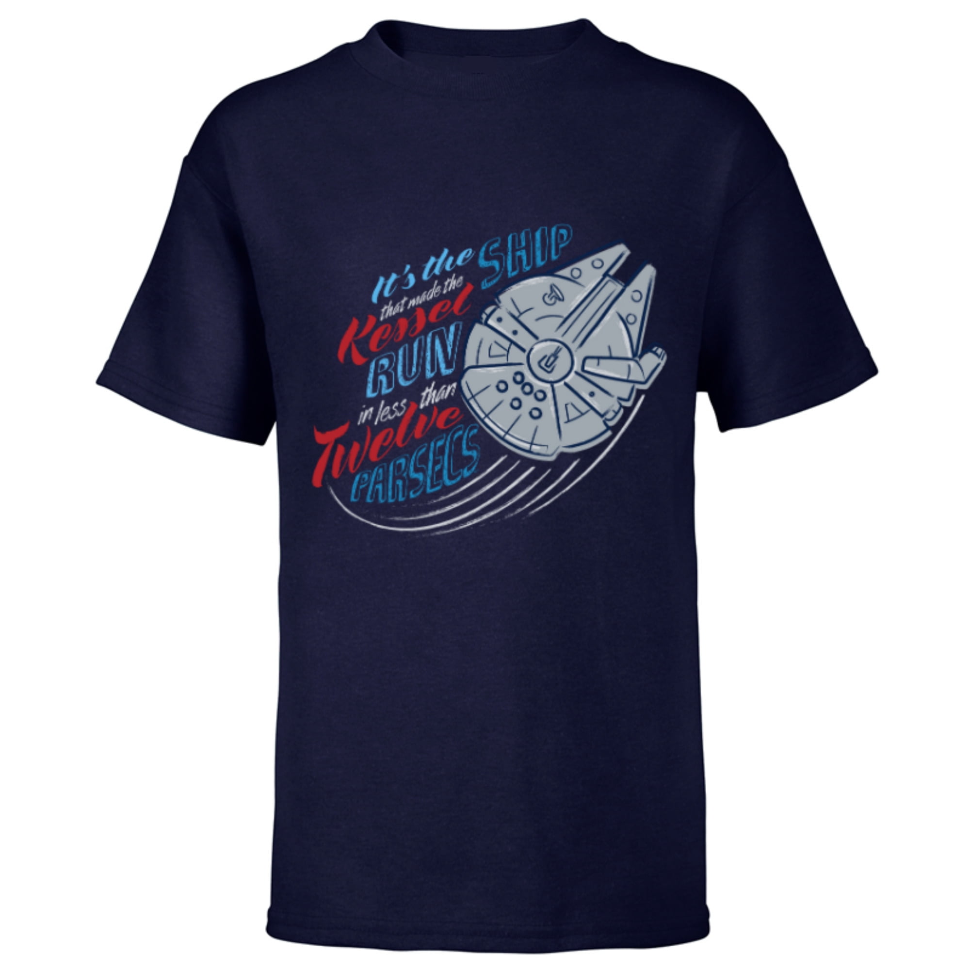 Star Wars Millennium Falcon Kessel Run in 12 Parsecs USA - Short Sleeve ...