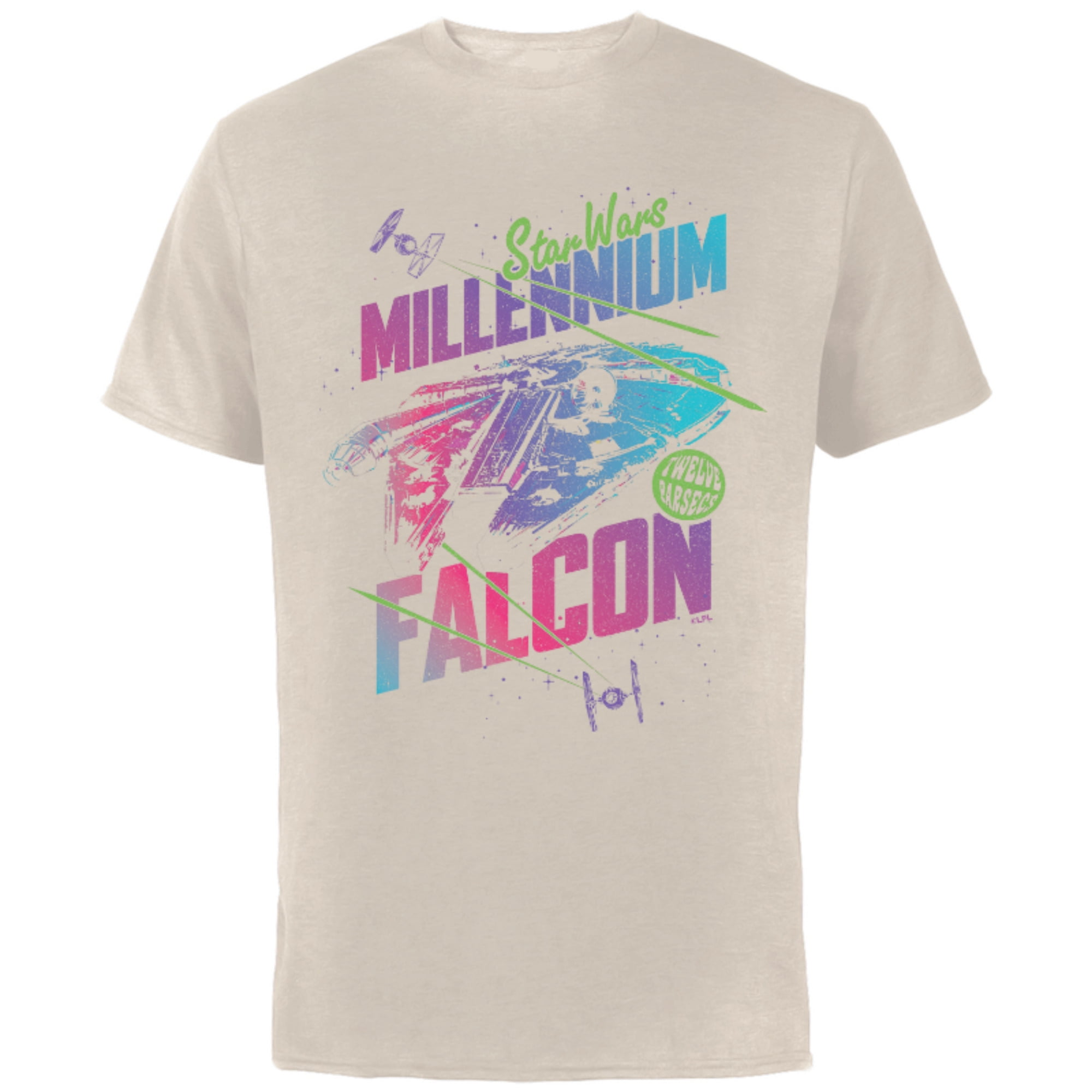 Star Wars Millennium Falcon Neon - Short Sleeve Cotton T-Shirt for ...