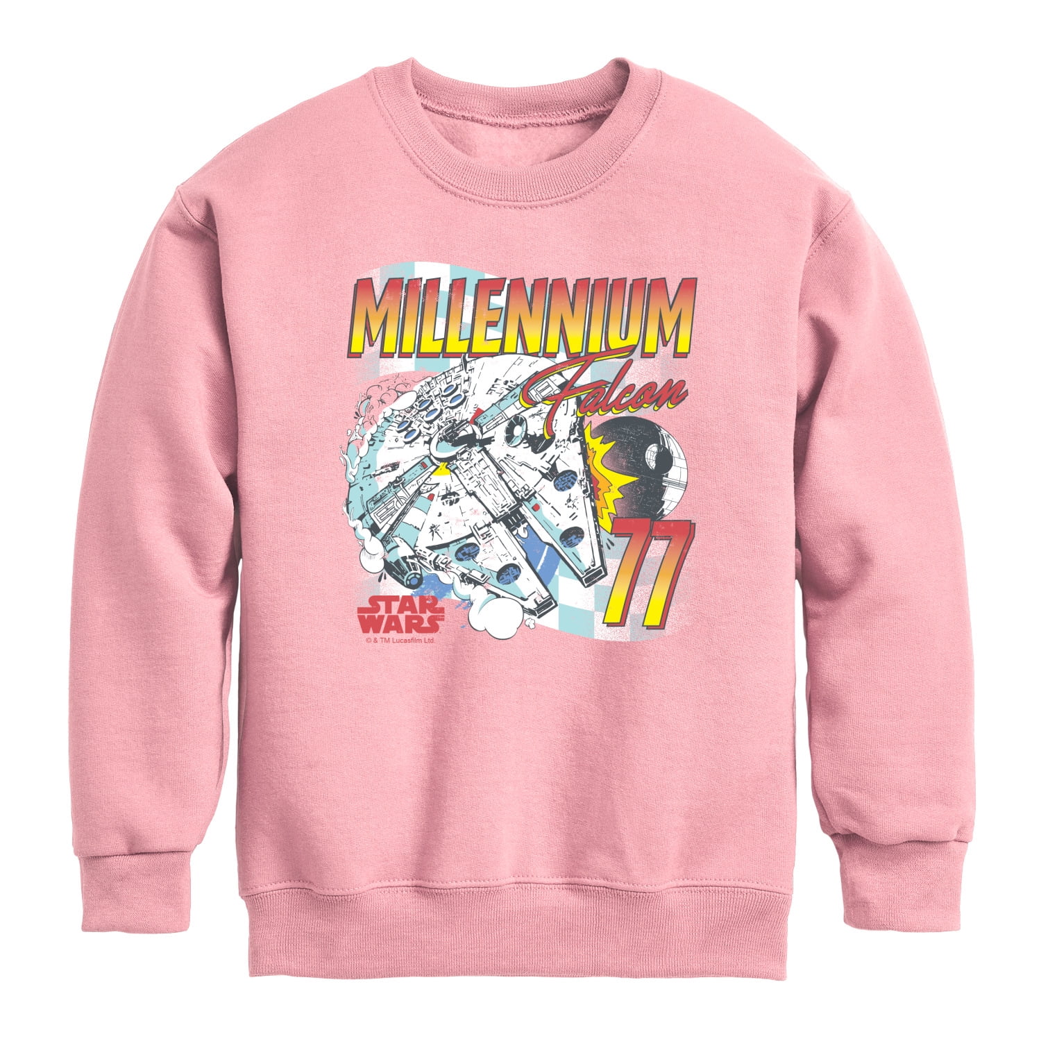 Star Wars - Millennium Falcon Racing - Youth Boys Crew Fleece ...