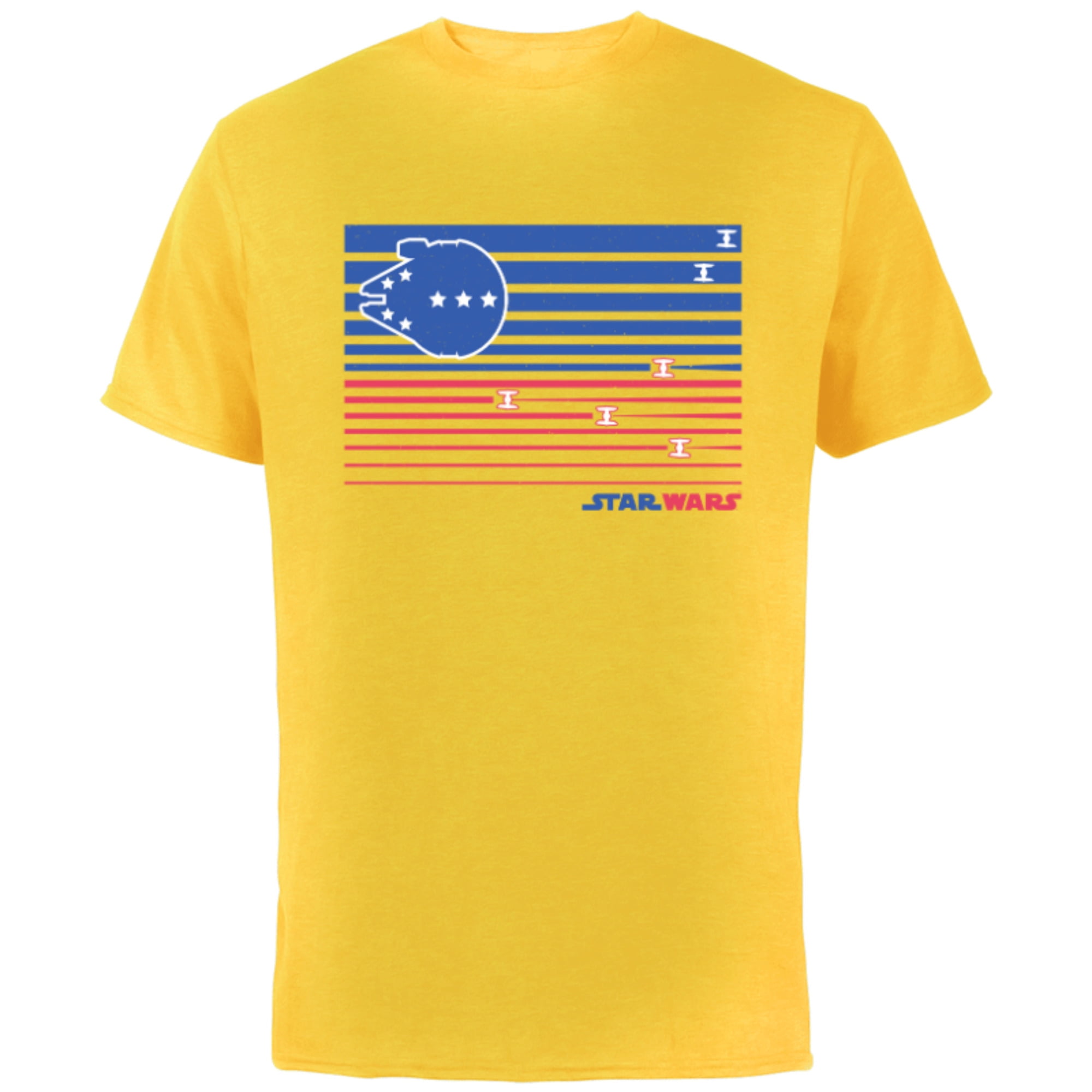 Star Wars Millennium Falcon Stars and Stripes American Flag - Short ...