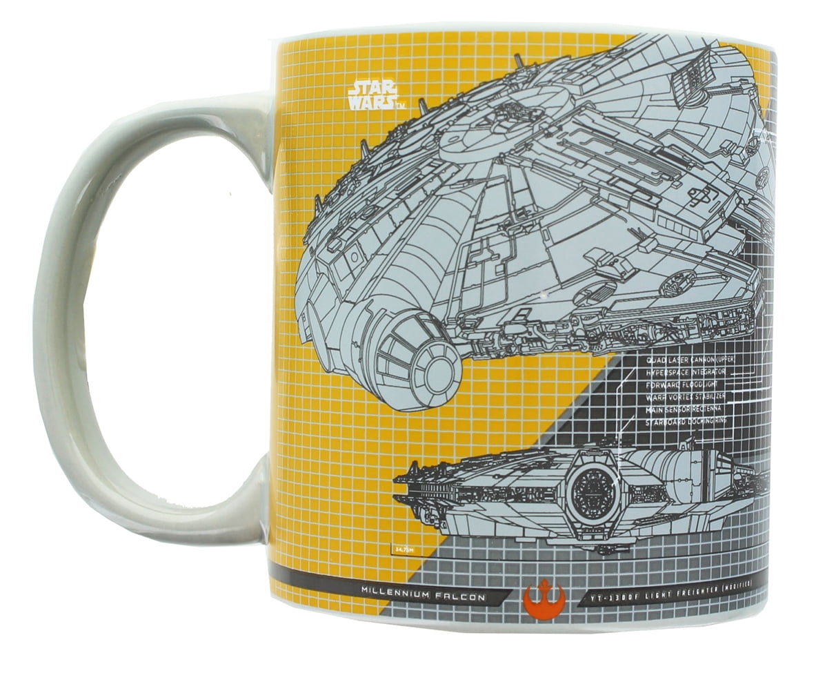 Star Wars Millennium Falcon Tech 20oz Ceramic Mug - Walmart.com