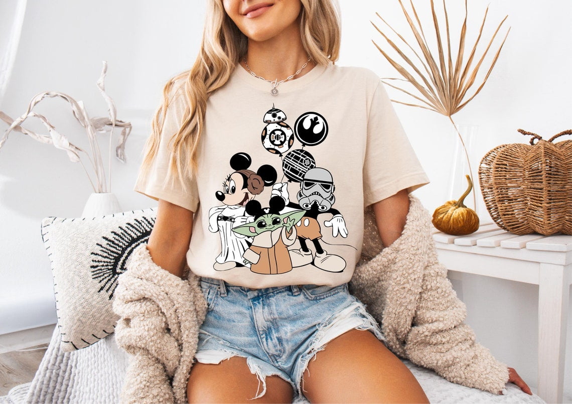 Star Wars Minnie Mouse Baby Yoda Shirt, Disneyland Trip Shirt, Galaxy ...