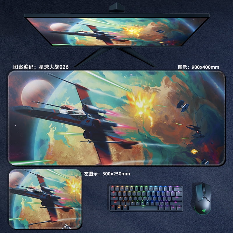 Star Wars Mouse Pad Large Star Wars Skywalker Rise Office Gaming ...