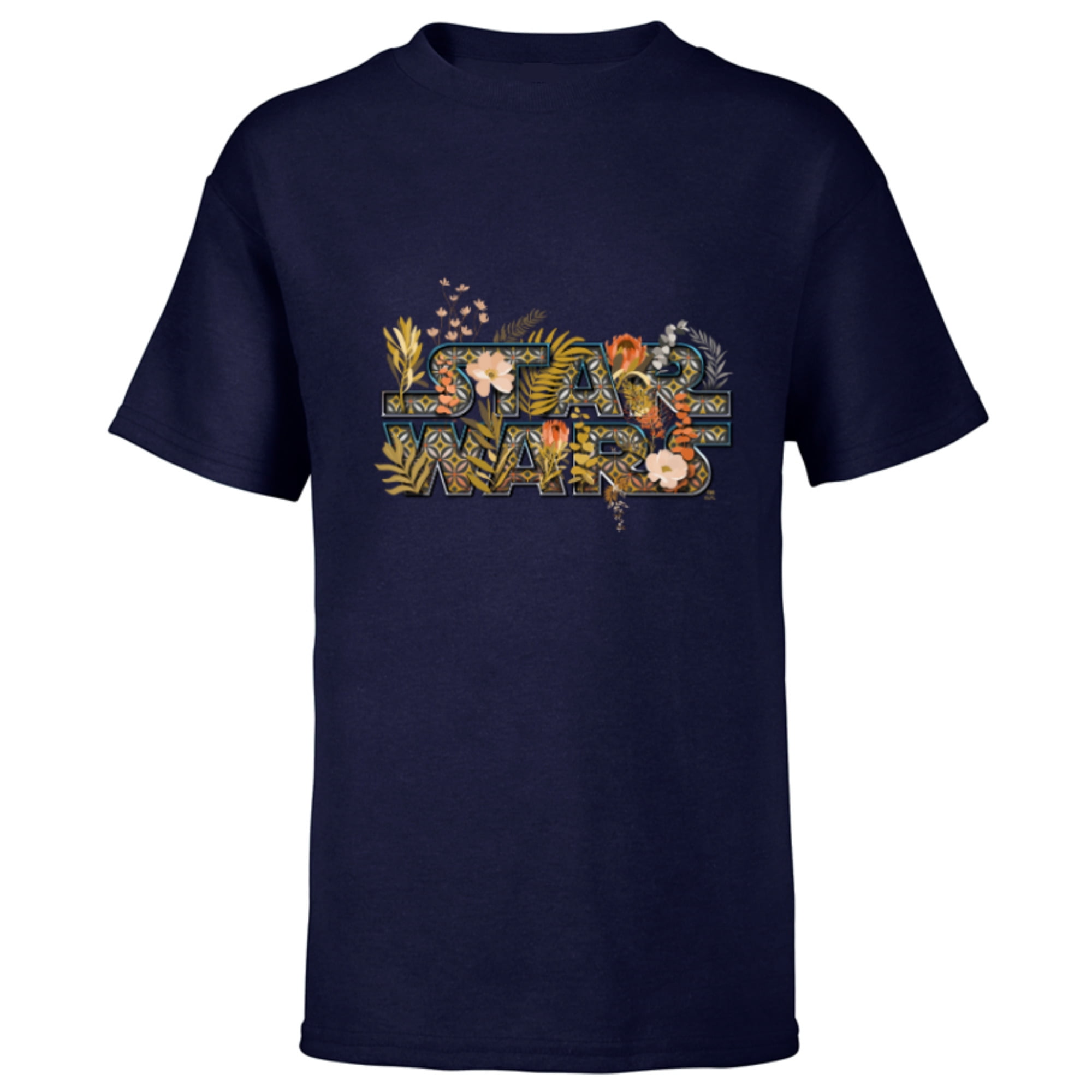 Star Wars Movie Logo Floral Garden Reimagined - Short Sleeve T-Shirt ...