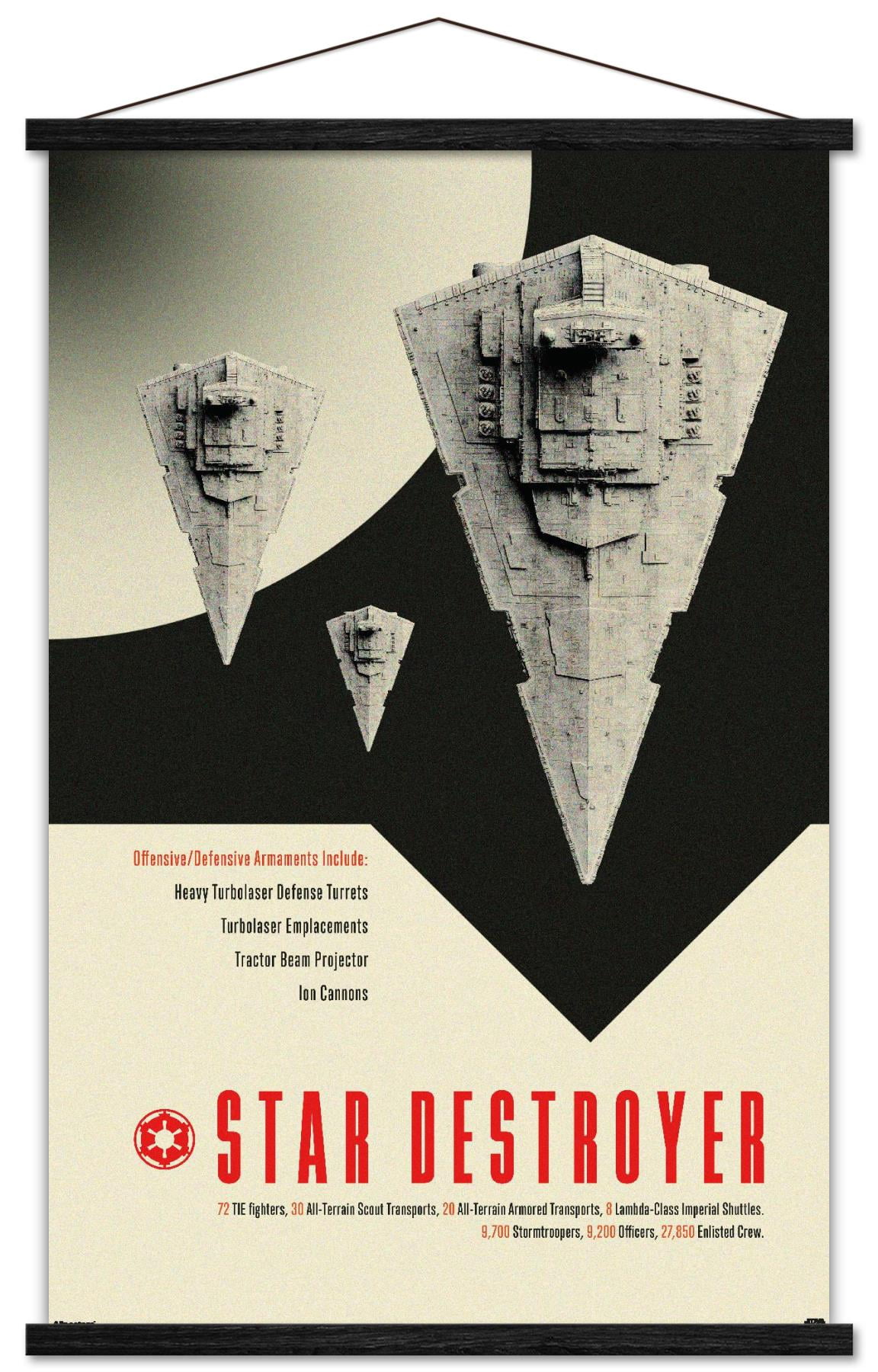 Star Wars: Moving At Lightspeed - Star Destroyer Wall Poster with ...