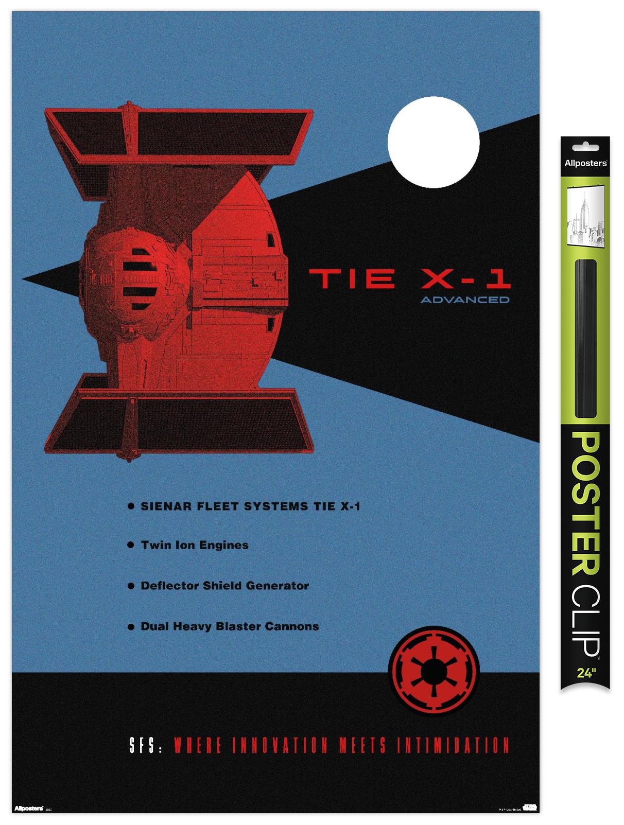 Star Wars: Moving At Lightspeed - TIE X-1 Wall Poster, 22.375" x 34 ...