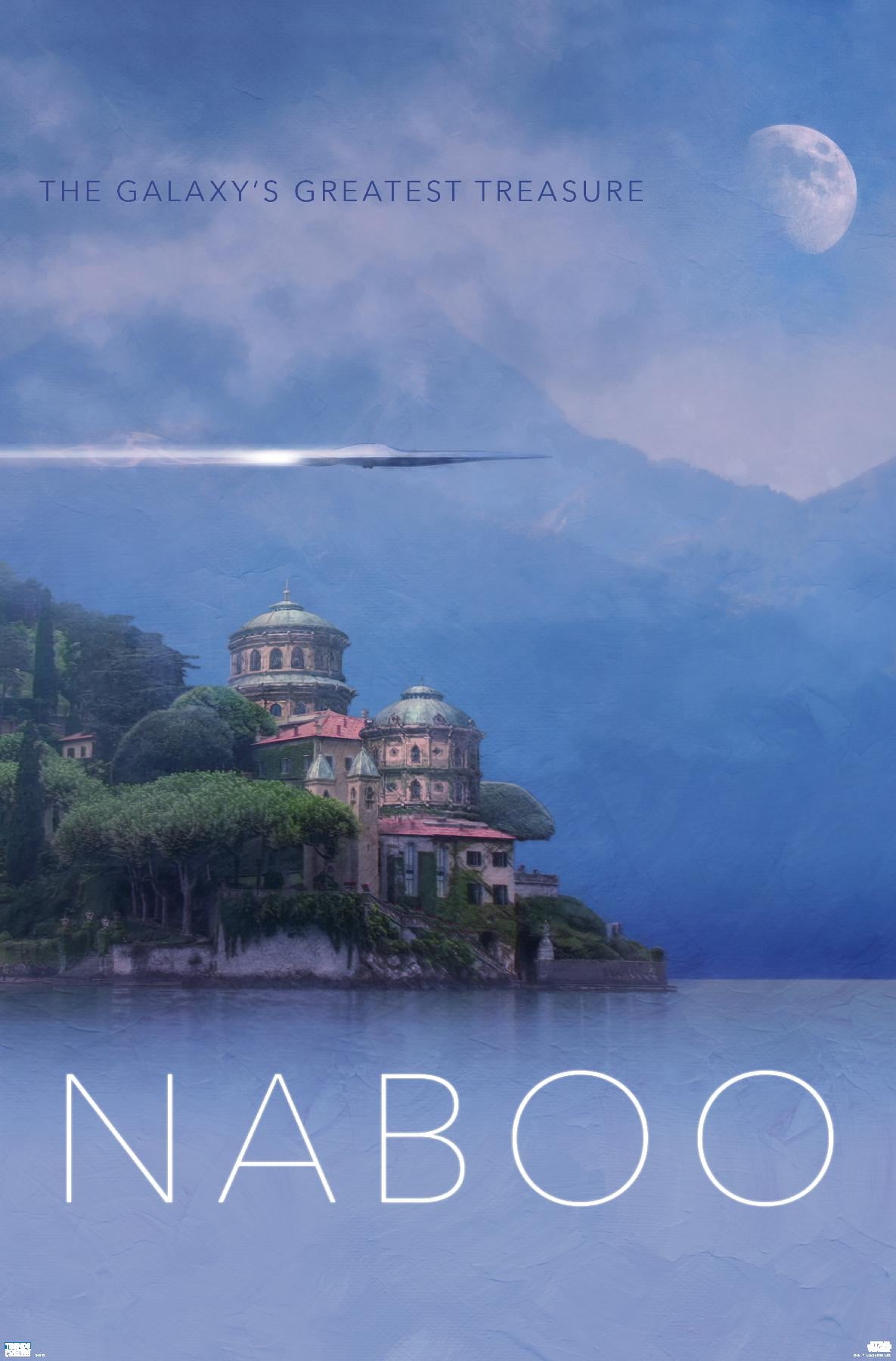 Star Wars: Naboo - Visit Naboo by Russell Walks 23 Wall Poster, 14.725 ...