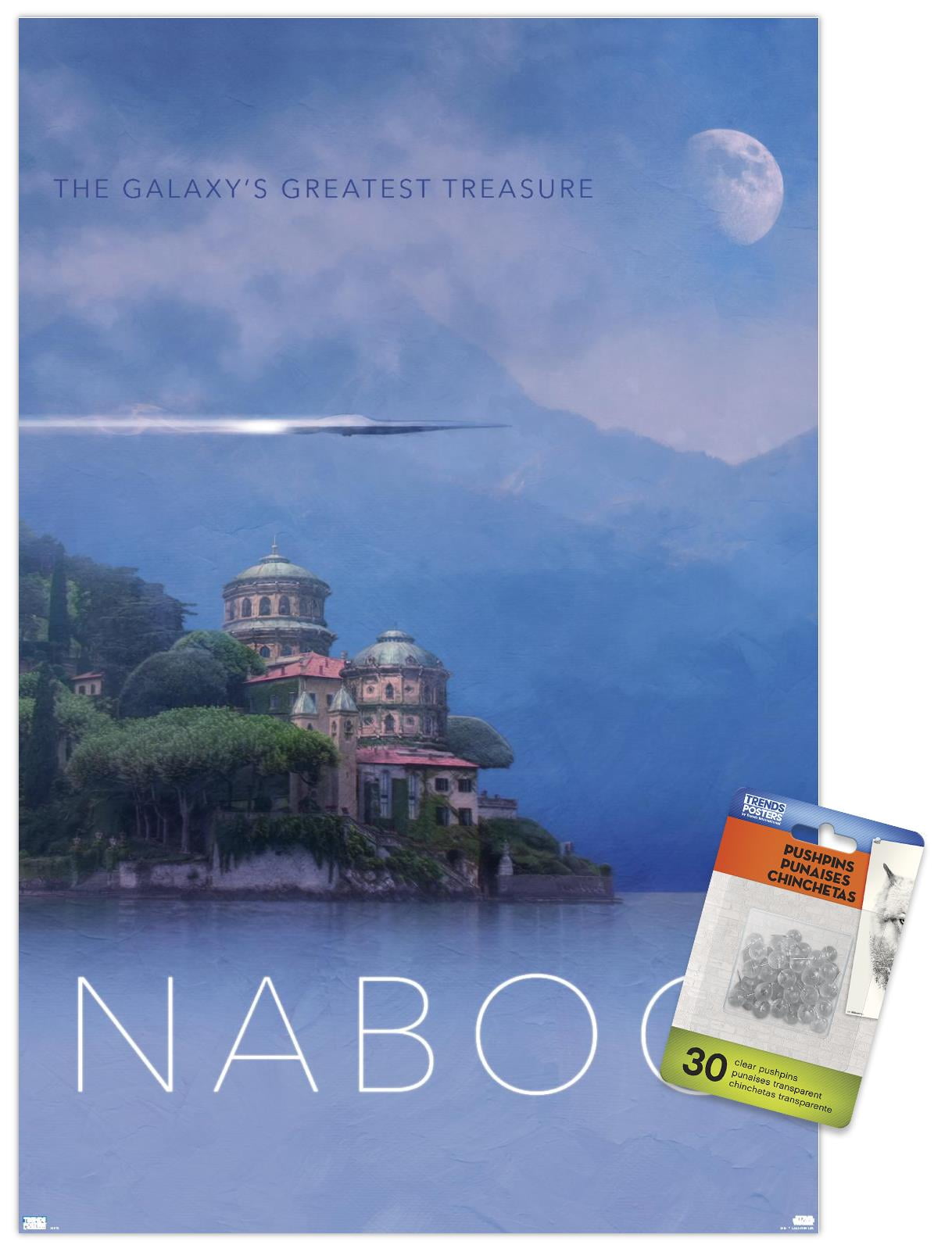 Star Wars: Naboo - Visit Naboo by Russell Walks 23 Wall Poster with ...