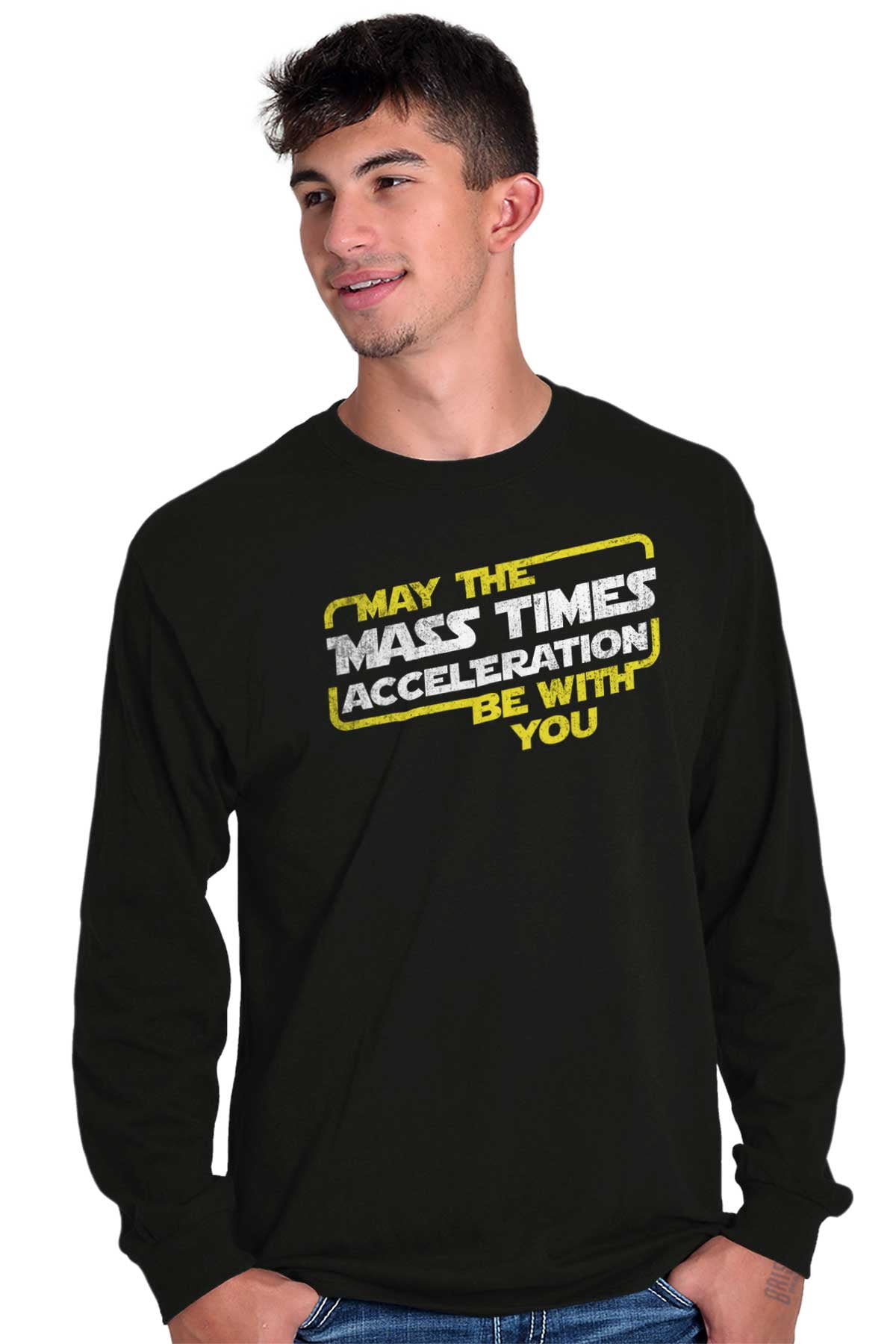 Star Wars/Nerd Long Sleeve Tees Shirts T-Shirts Mass Times Acceleration ...