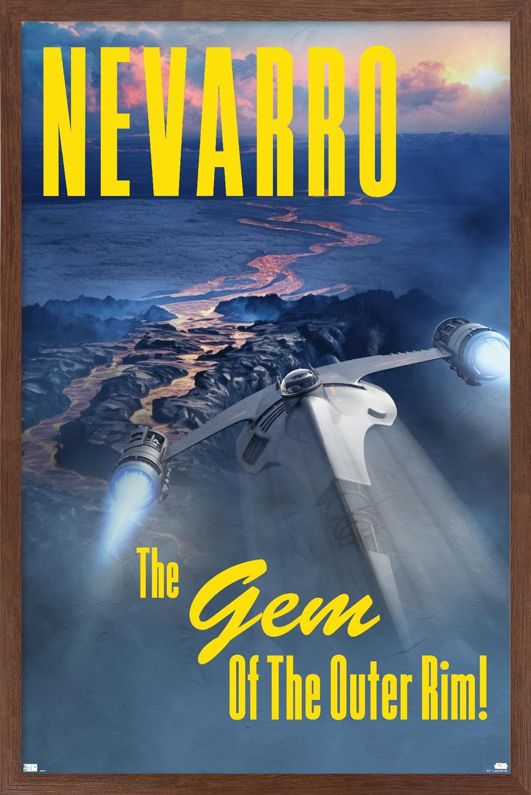 Star Wars: Nevarro - Visit Nevarro by Russell Walks 23 Wall Poster, 22. ...