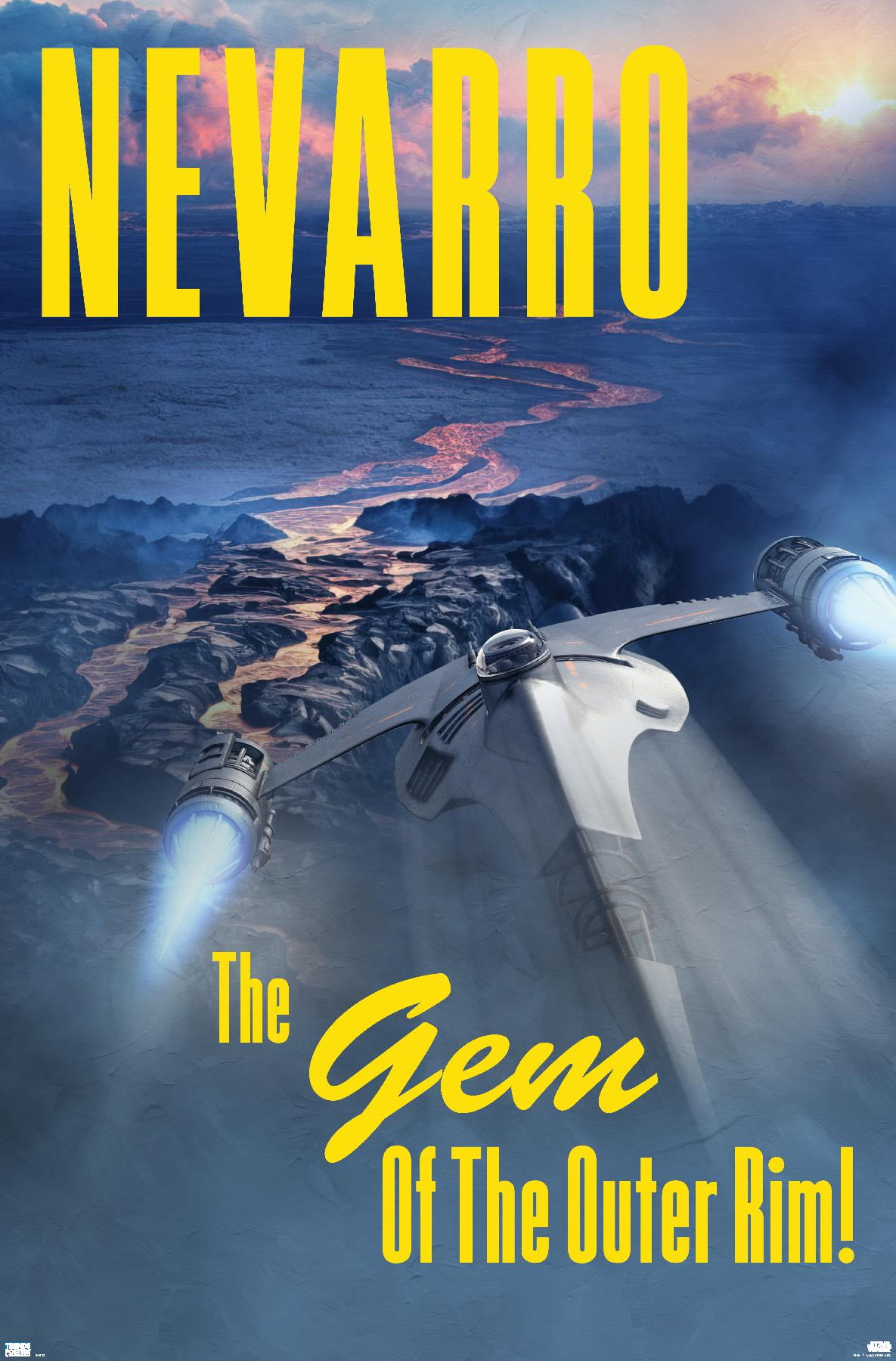 Star Wars: Nevarro - Visit Nevarro by Russell Walks 23 Wall Poster, 22. ...