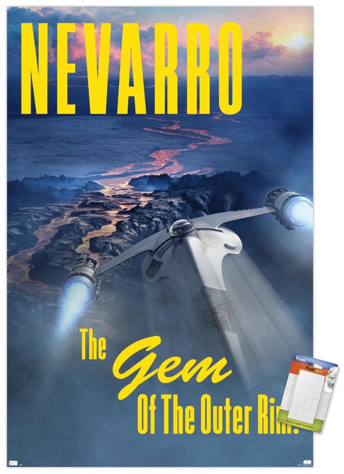 Star Wars: Nevarro - Visit Nevarro by Russell Walks 23 Wall Poster, 22. ...