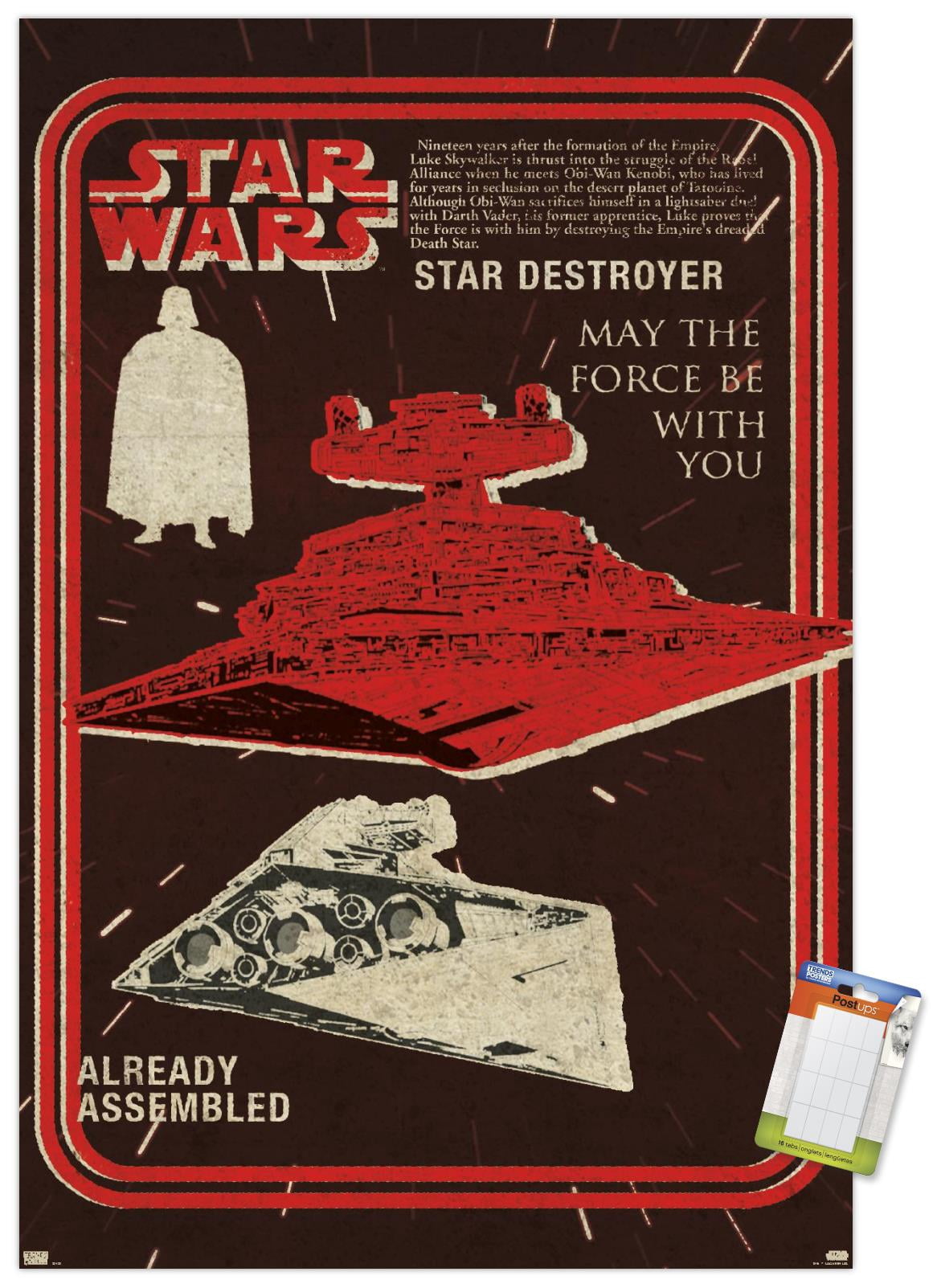 Star Wars: New Vintage - Star Destroyer Wall Poster, 14.725" x 22.375 ...