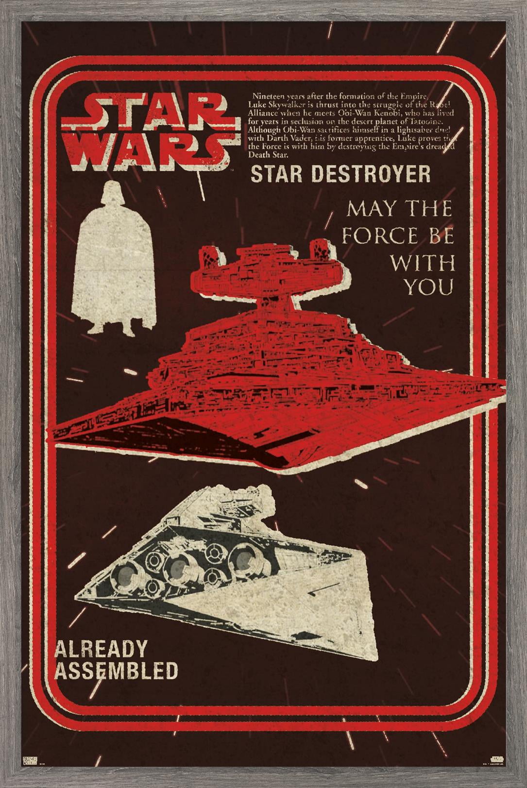 Star Wars: New Vintage - Star Destroyer Wall Poster, 22.375" x 34 ...