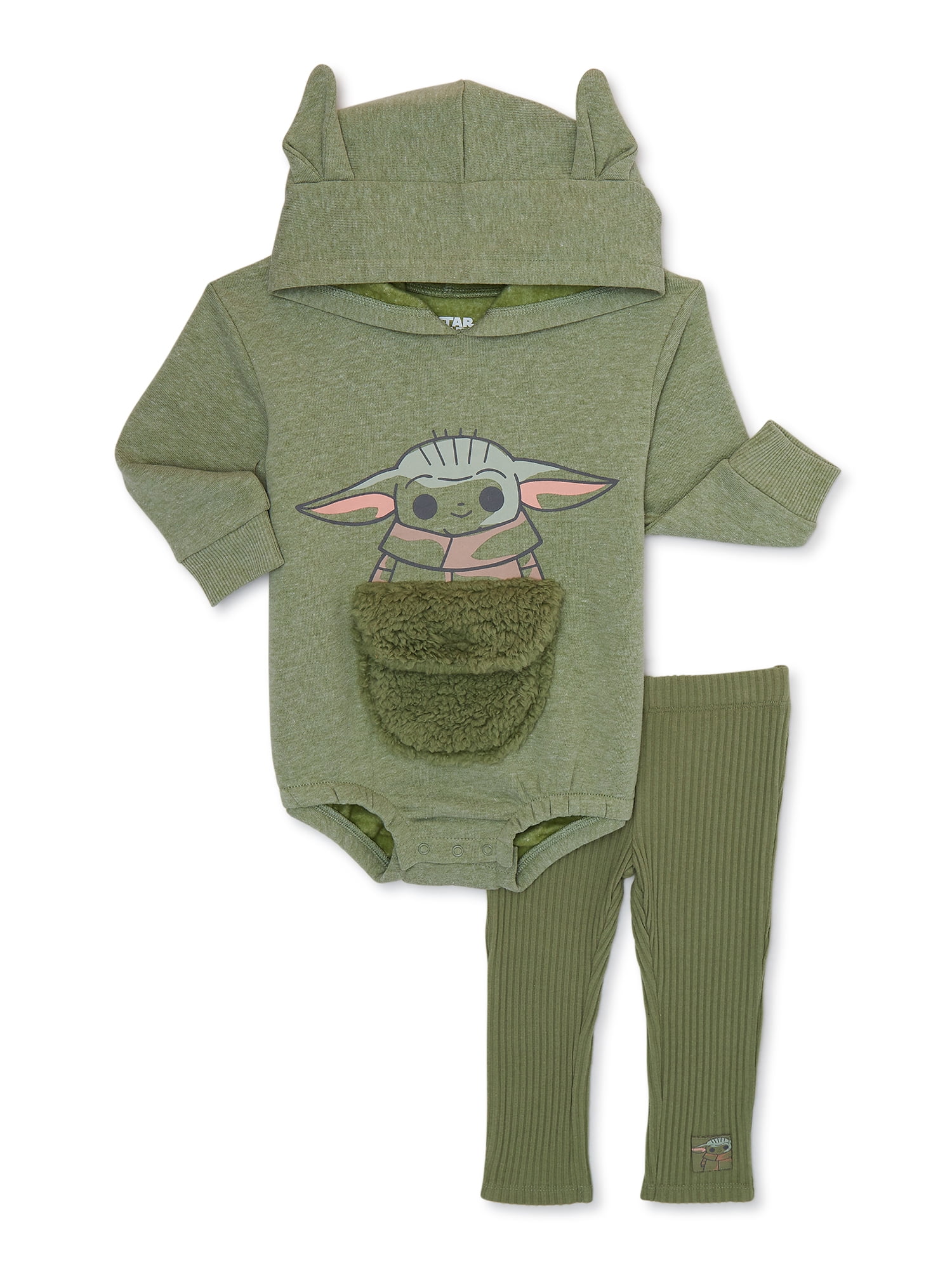 Star Wars Newborn Baby Boy Cosplay Yoda Outfit Set, 2-Piece Set, Sizes ...