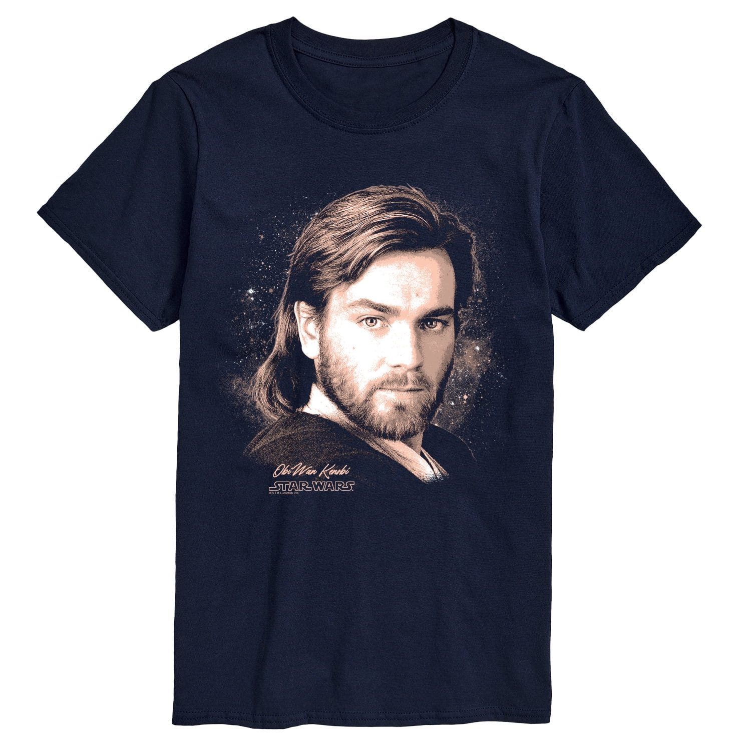 Star Wars - Obi-Wan Portrait - Men's Short Sleeve Graphic T-Shirt ...