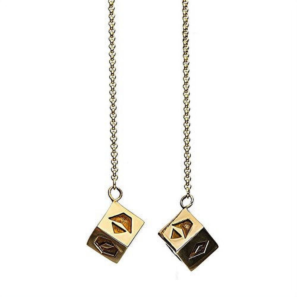 Star Wars Officially Licensed: Lucky Dice Pendant Necklace - 3D Gold ...