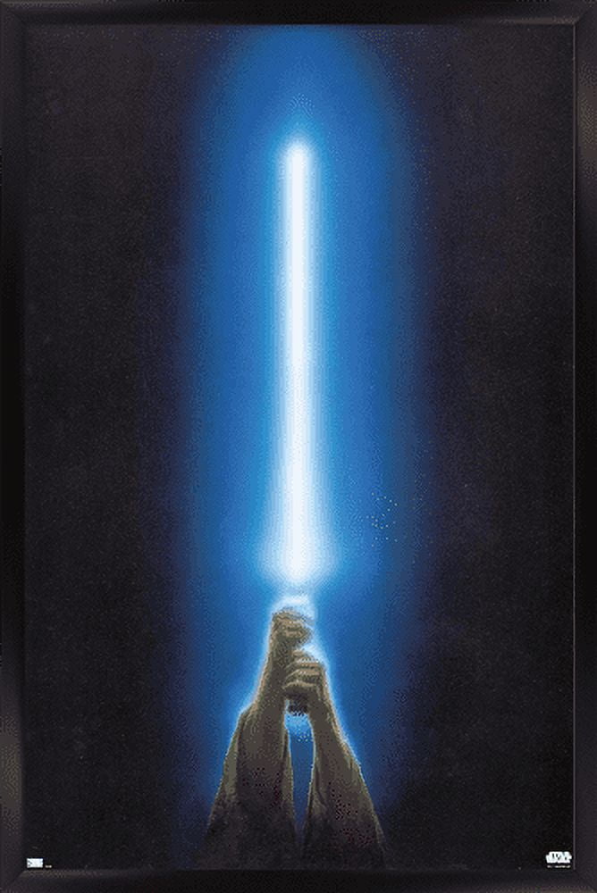 Star Wars: Original Trilogy - Blue Lightsaber Wall Poster, 22.375" x 34 ...